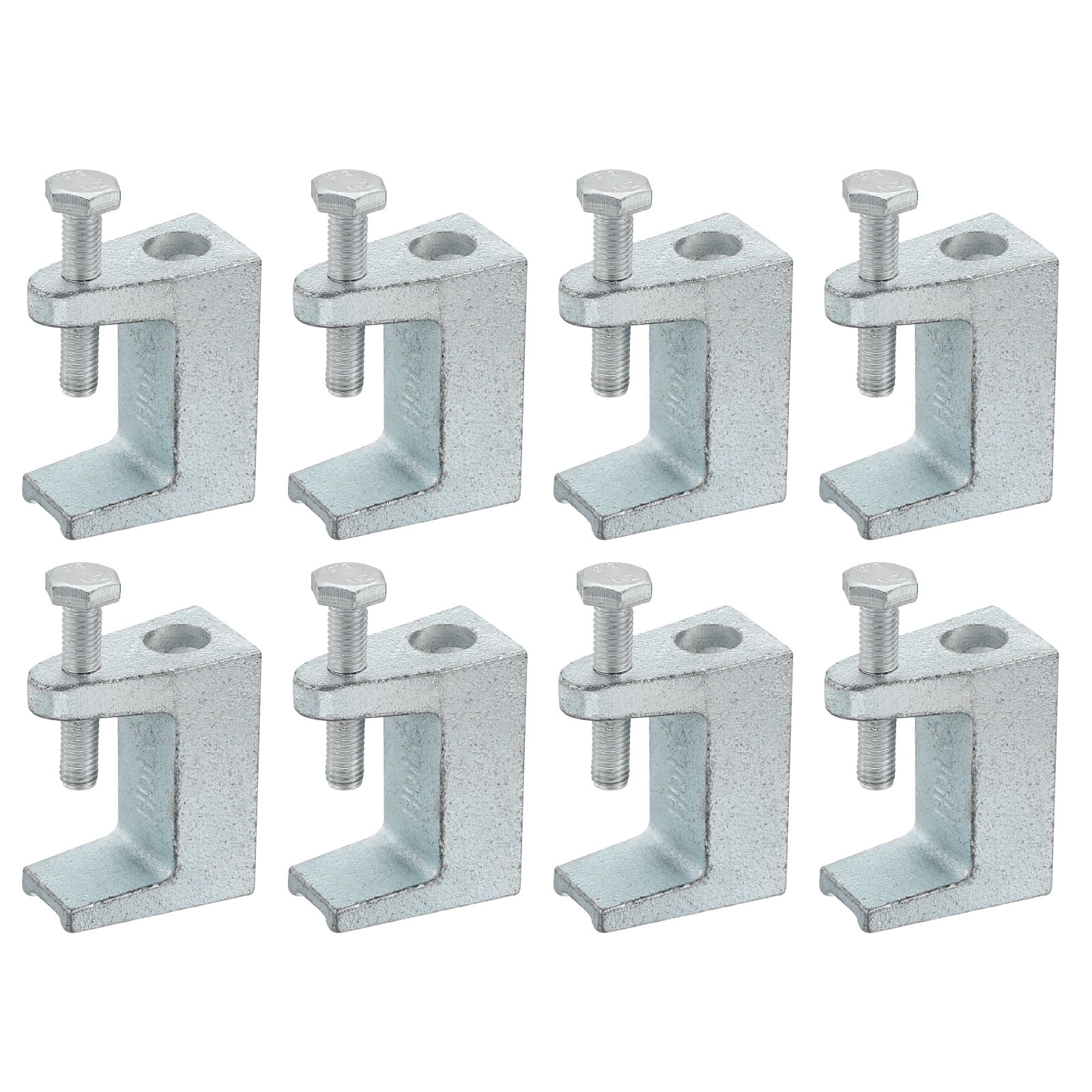 Uxcell 8 Pack Beam Clamp, 1.77 Inch Wide Jaw Opening C Clamps Metal ...