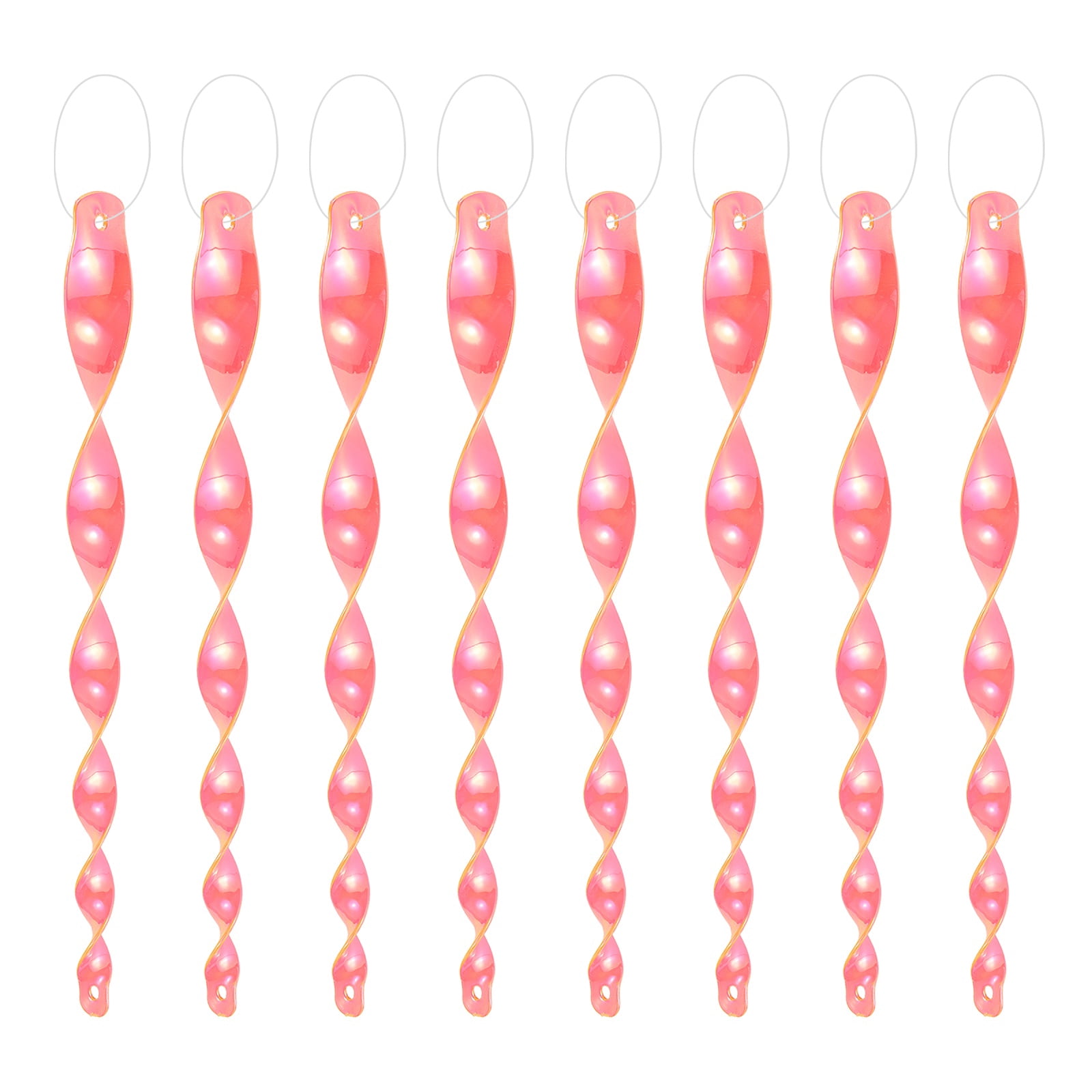 Uxcell 8-Pack Bird Reflective Rods 11.5 Inch Spiral Deterrent Device ...