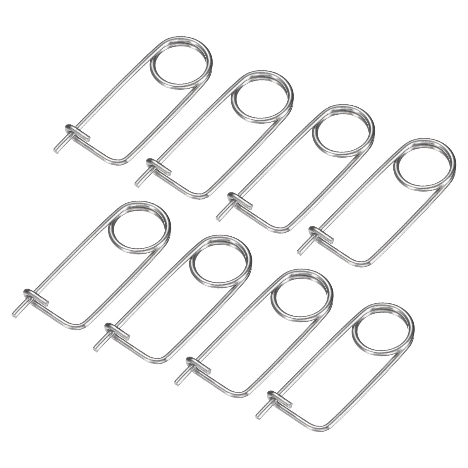 Uxcell 8-Pack Brooch Shape Cotter Safety Pin, M2x29 Stainless Steel ...