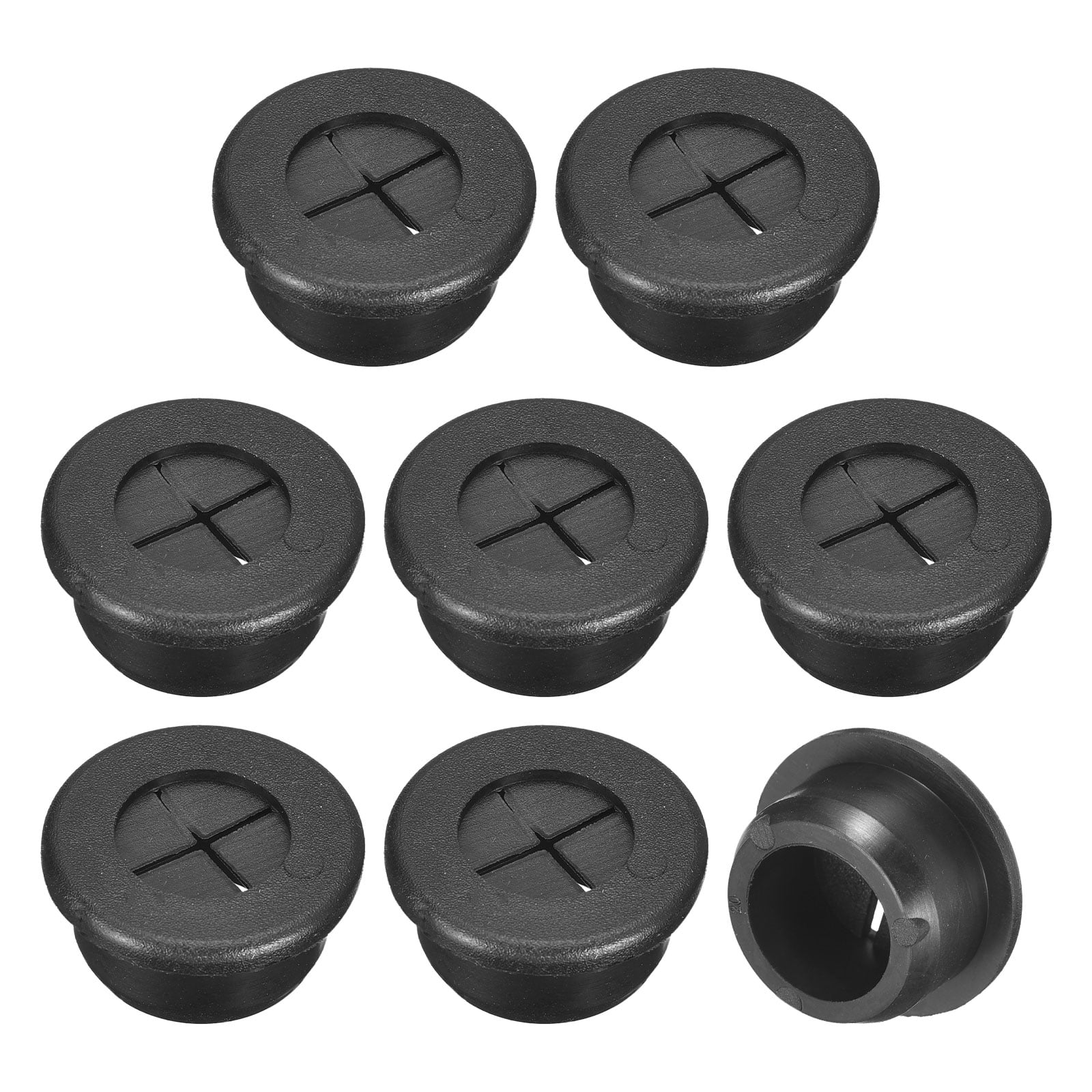 Uxcell 8 Pack Cable Cord Grommet, 13/16 Inch Desk Grommet Flexible ...