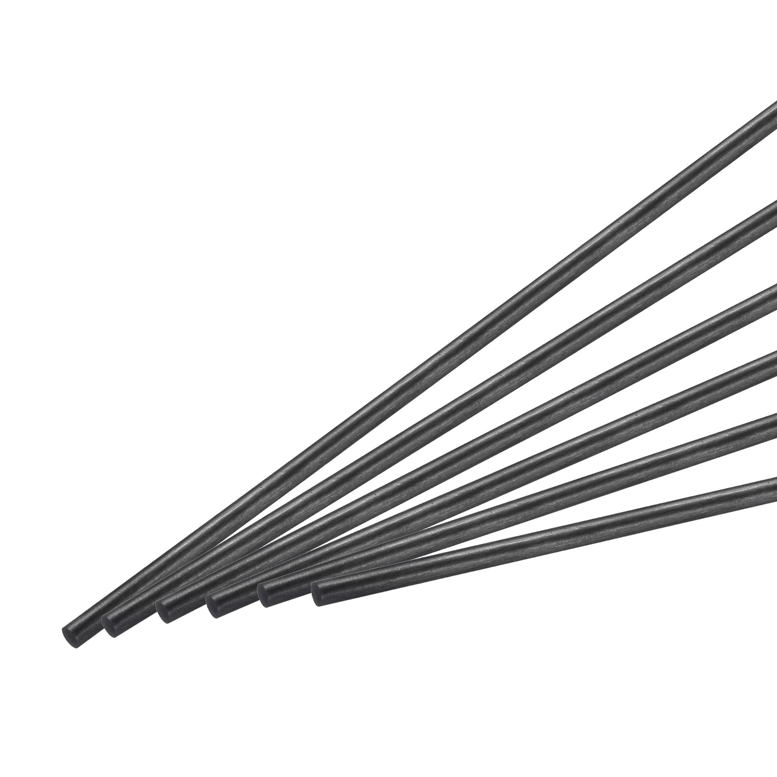 Uxcell 8 Pack Carbon Fiber Rod, 3.5mm x 150mm for RC Plane DIY Tool ...