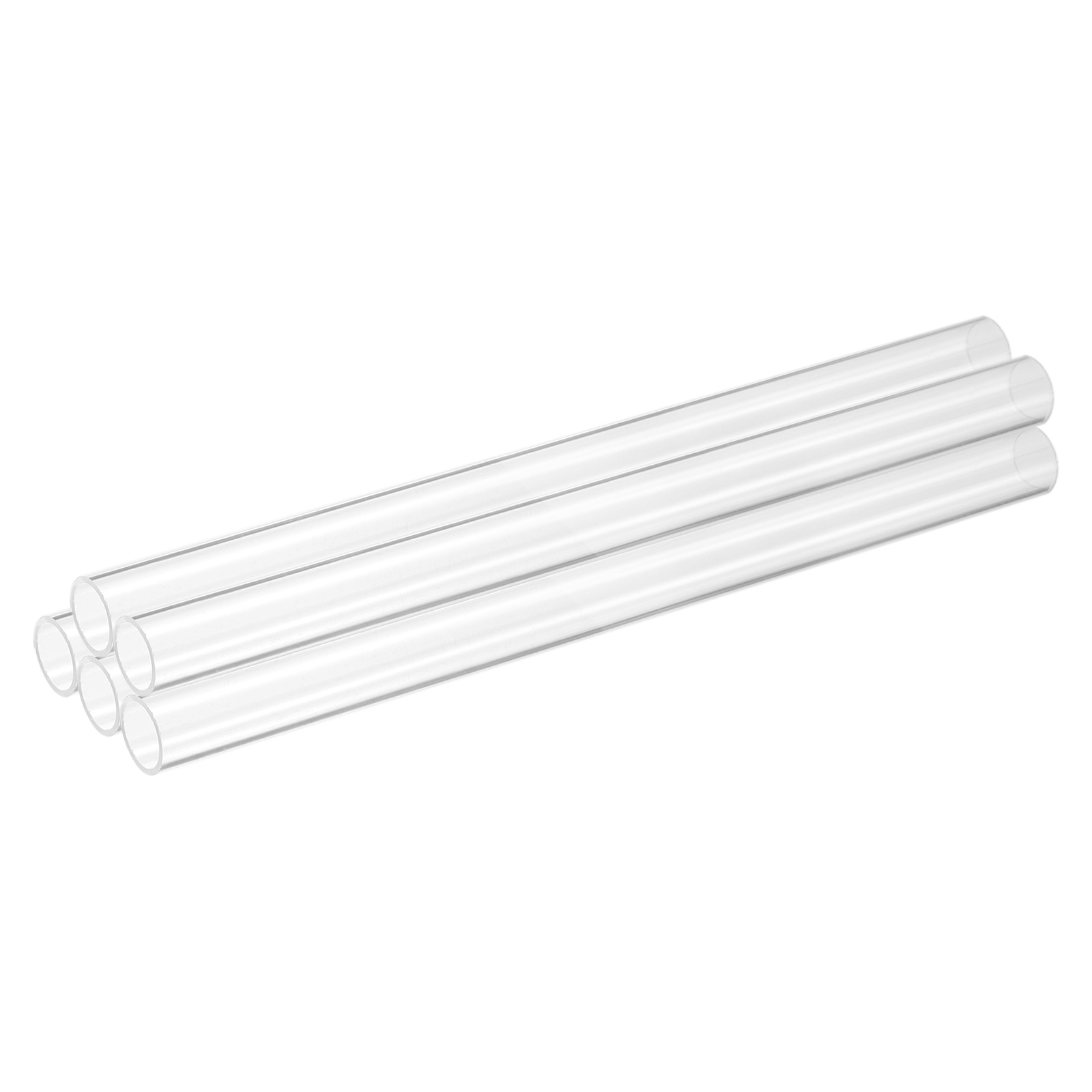 Uxcell 8 Pack Clear Rigid Acrylic Pipe, 15mm(0.59") ID x 18mm(0.71") OD ...