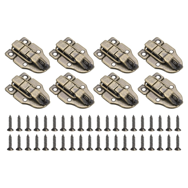 Uxcell 8 Pack Duck-billed Hasp Lock, Retro Box Toggle Latch with ...