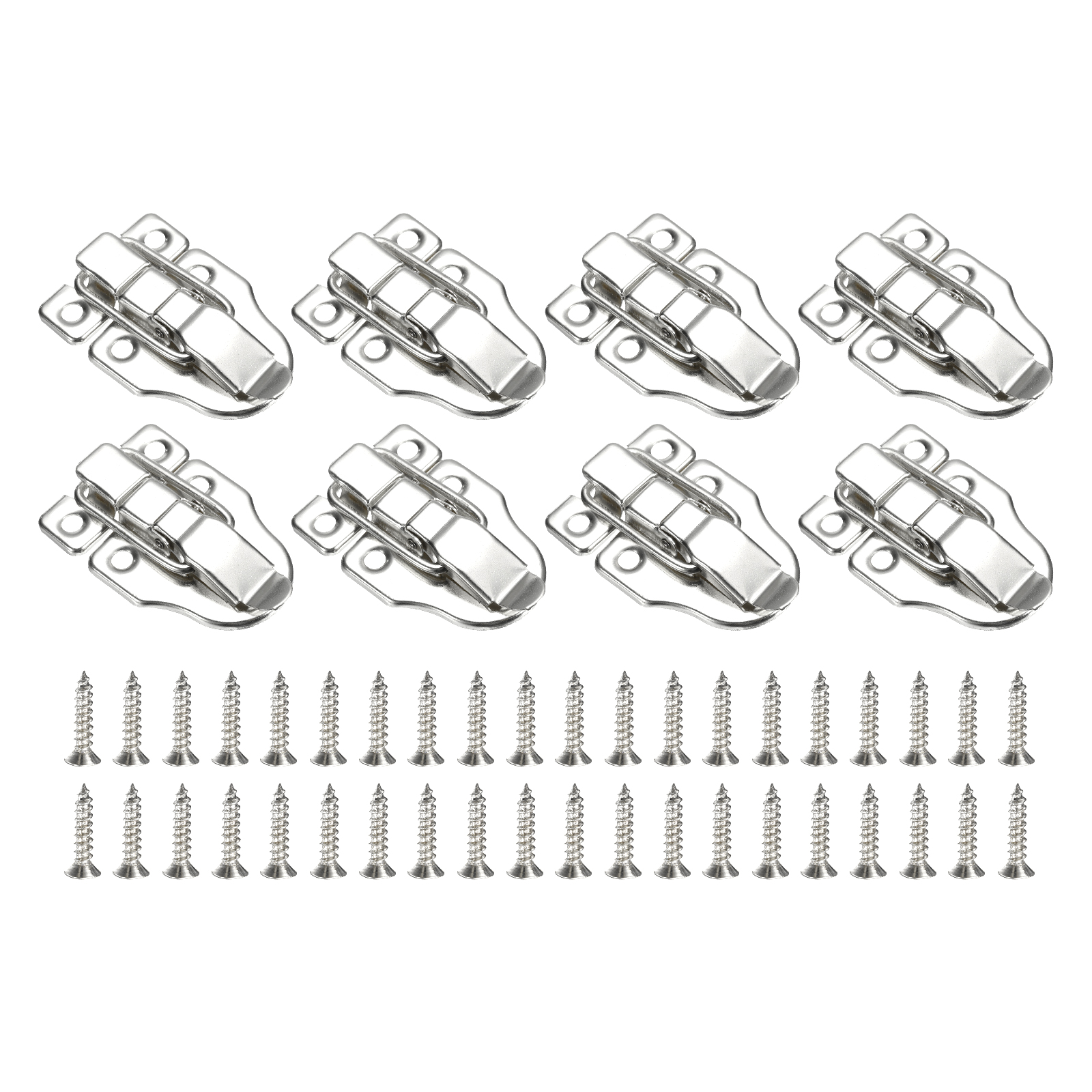 Uxcell 8 Pack Duck-billed Hasp Lock, Retro Box Toggle Latch without ...