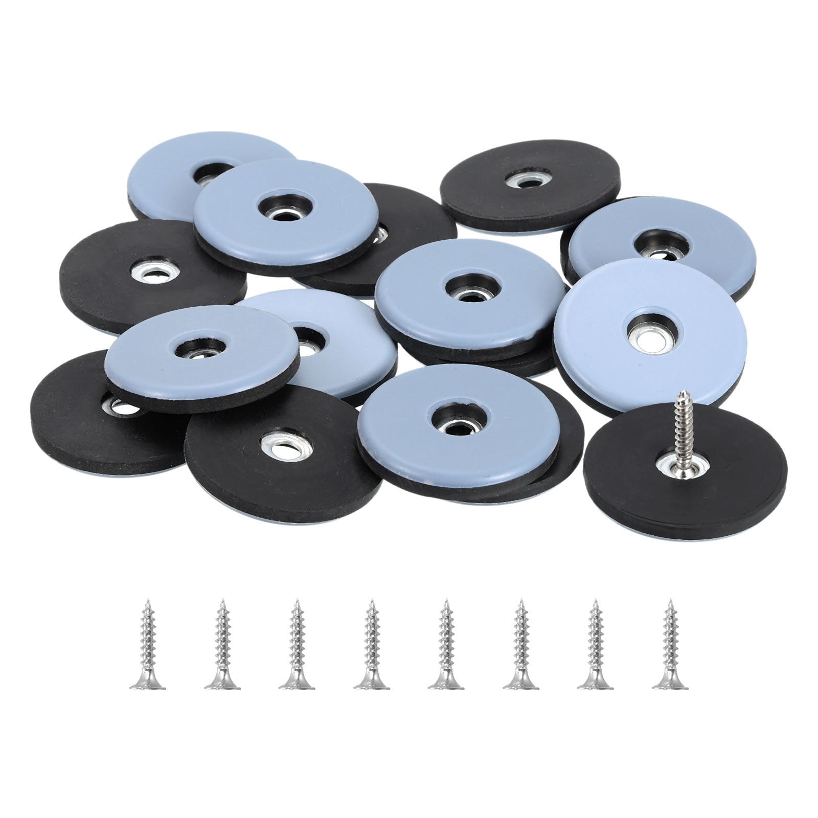 Uxcell 8 Pack Furniture Slider Pads, 1.5 Inch Screw on Furniture Glides ...