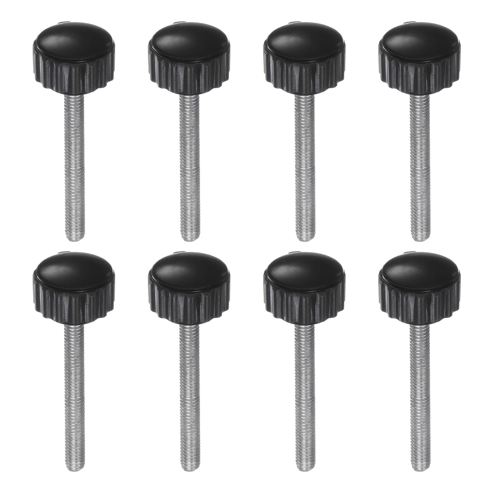 Uxcell 8 Pack M4 x 40mm Male Thread 16mm Knurled Grip Clamping Knobs ...