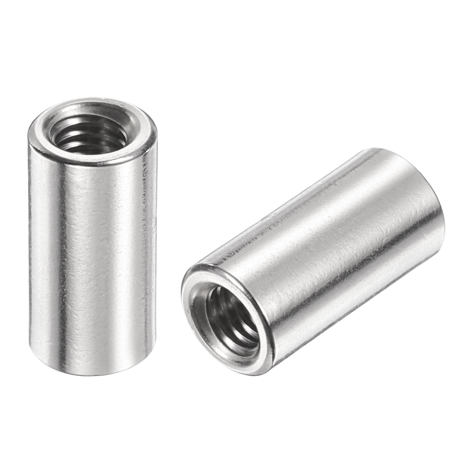 Uxcell 8 Pack M6 Round Connector Nuts, 304 Stainless Steel Coupling Nut ...