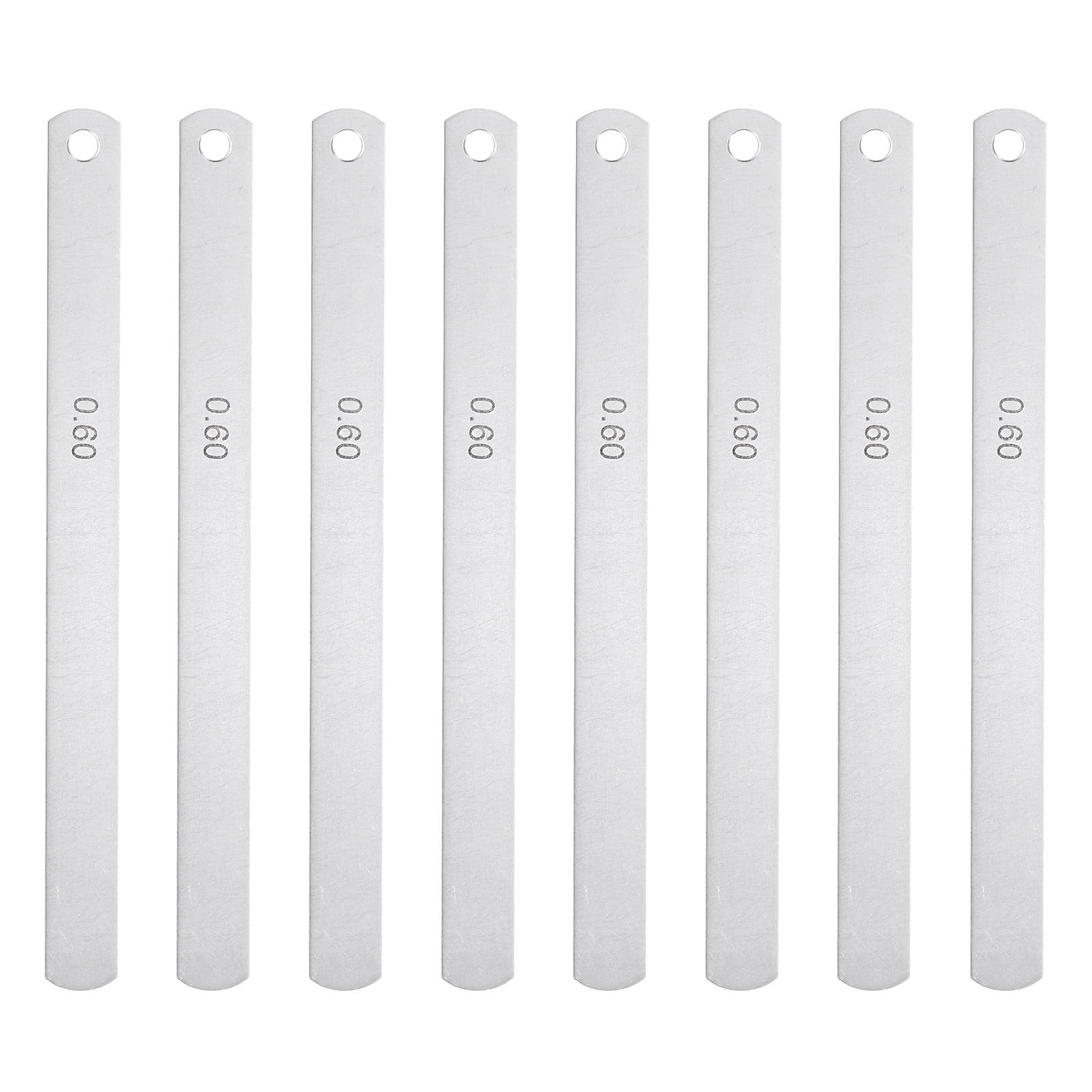 Uxcell 8 Pack Metric Steel Feeler Gauge, 0.6mm Thickness Filler Gauge ...