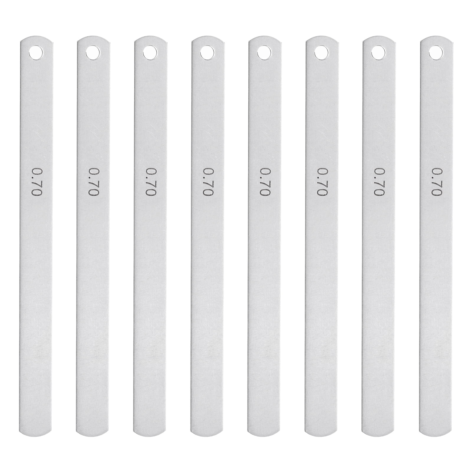 Uxcell 8 Pack Metric Steel Feeler Gauge, 0.7mm Thickness Filler Gauge ...