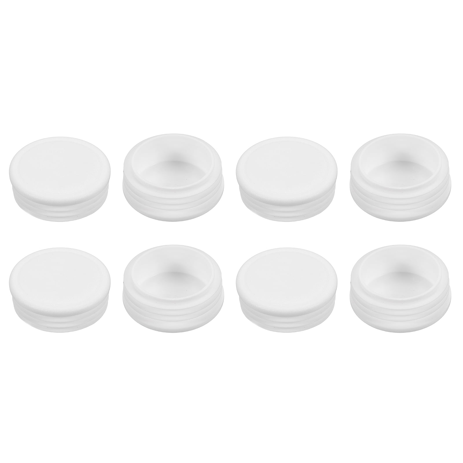 Uxcell 8 Pack Plastic Hole Plug, 2 3/8" (60mm) OD PE Round Tubing End ...