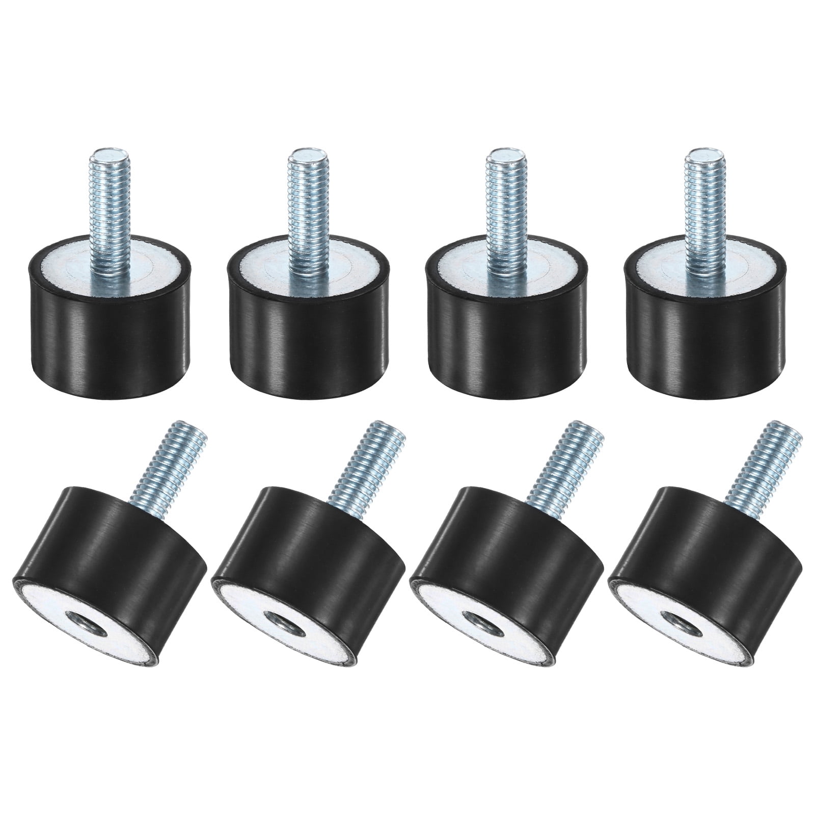 Uxcell 8-Pack Rubber Mounts with M8 x 23mm Studs Male/Female ...