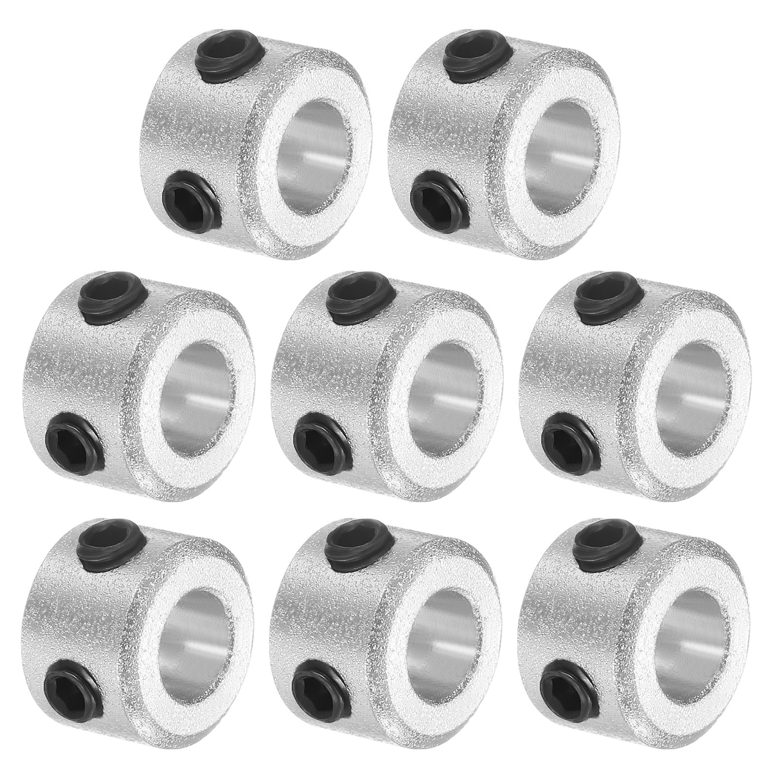Uxcell 8 Pack Set-Screw Collars 6mm Bore, Aluminum Alloy Shaft Collars ...