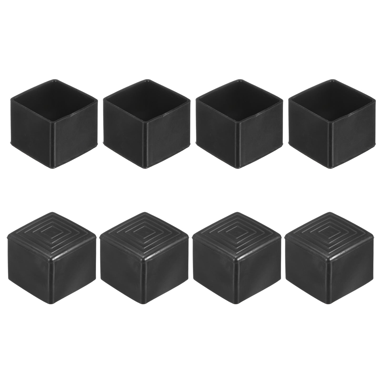Uxcell 8-Pack Square Furniture Leg Caps, 1" (25mm) PVC Leg Caps for ...