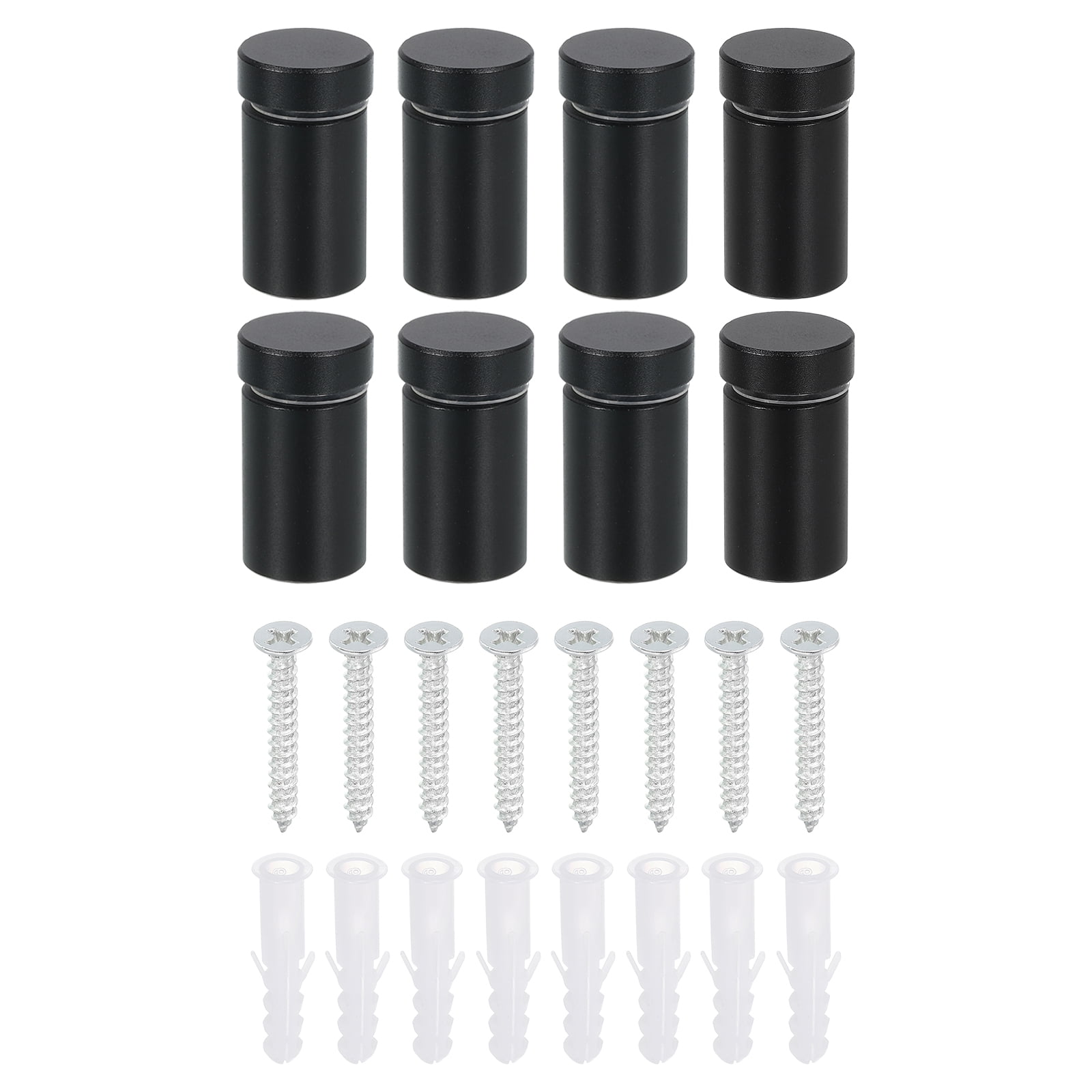 Uxcell 8 Pack Standoff Screws, 1/2" x 0.93" Aluminum Wall Standoff ...