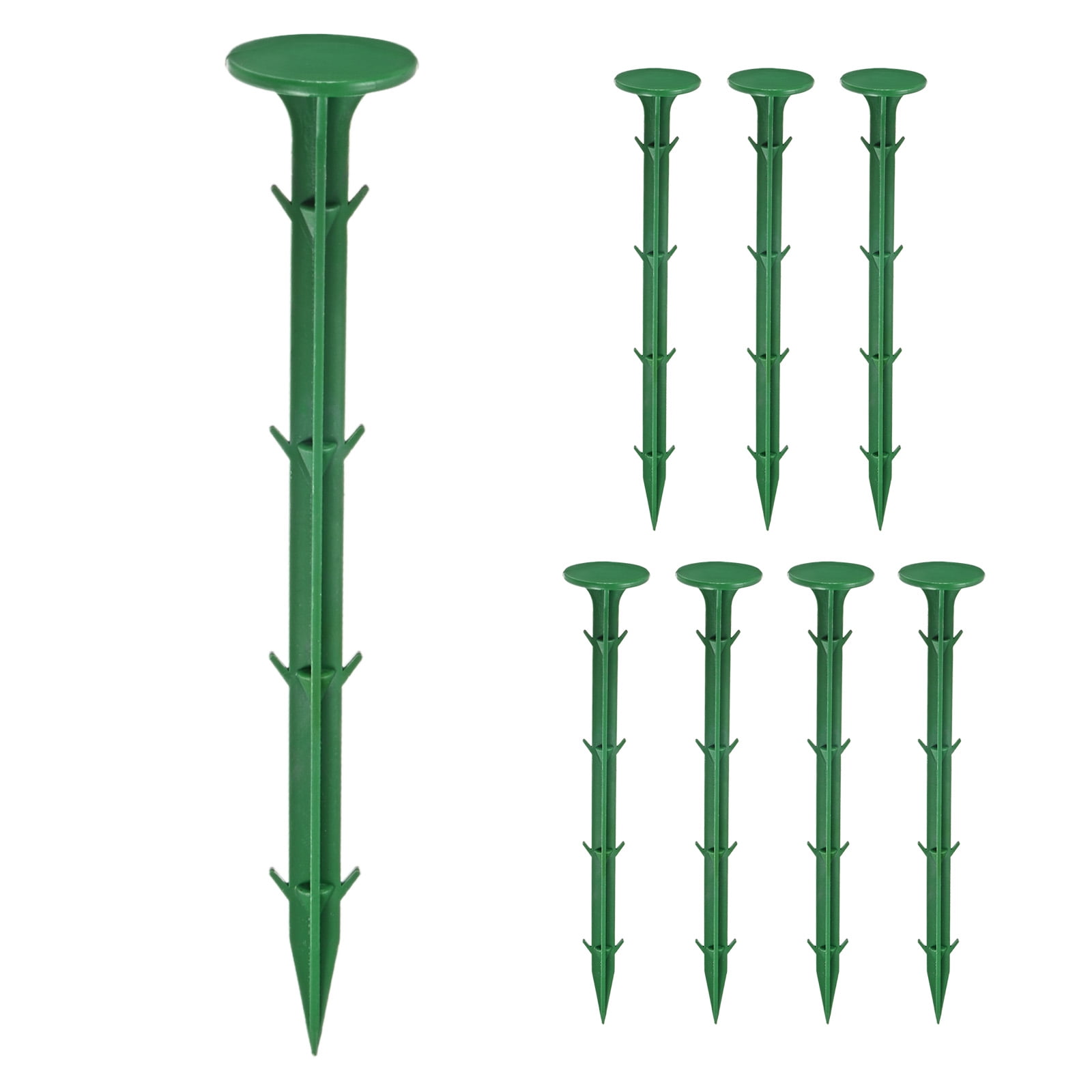 Uxcell 8-Pack Survey Markers Garden Stakes, 1.3 x 7.9 Inch Plastic Low ...