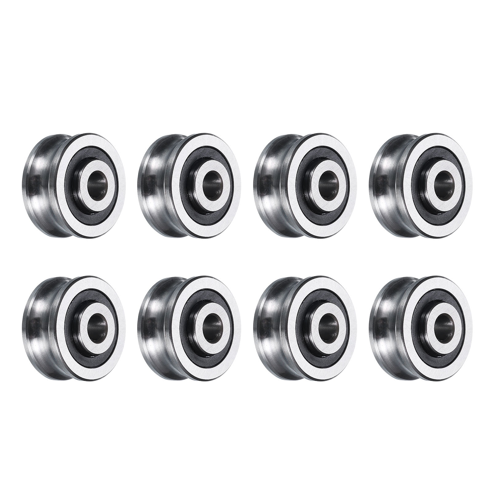 Uxcell 8 Packs SG20 U Groove Track Guide Bearing 6x24x11mm U Groove ...