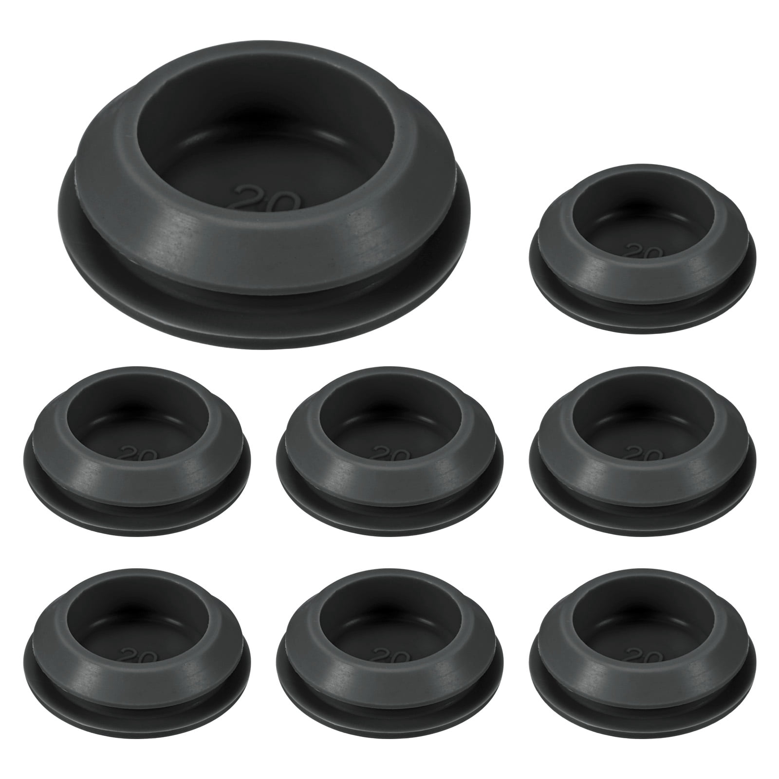 Uxcell 8-Packs Silicone Plugs, Snap in Locking Hole Plugs for 20-22mm ...
