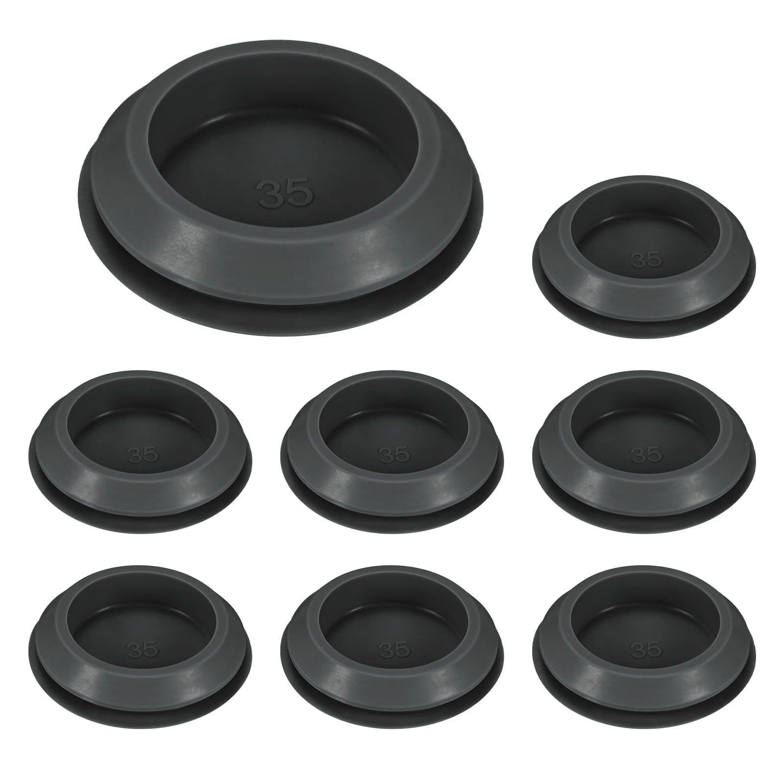 Uxcell 8-Packs Silicone Plugs, Snap in Locking Hole Plugs for 35-38mm ...
