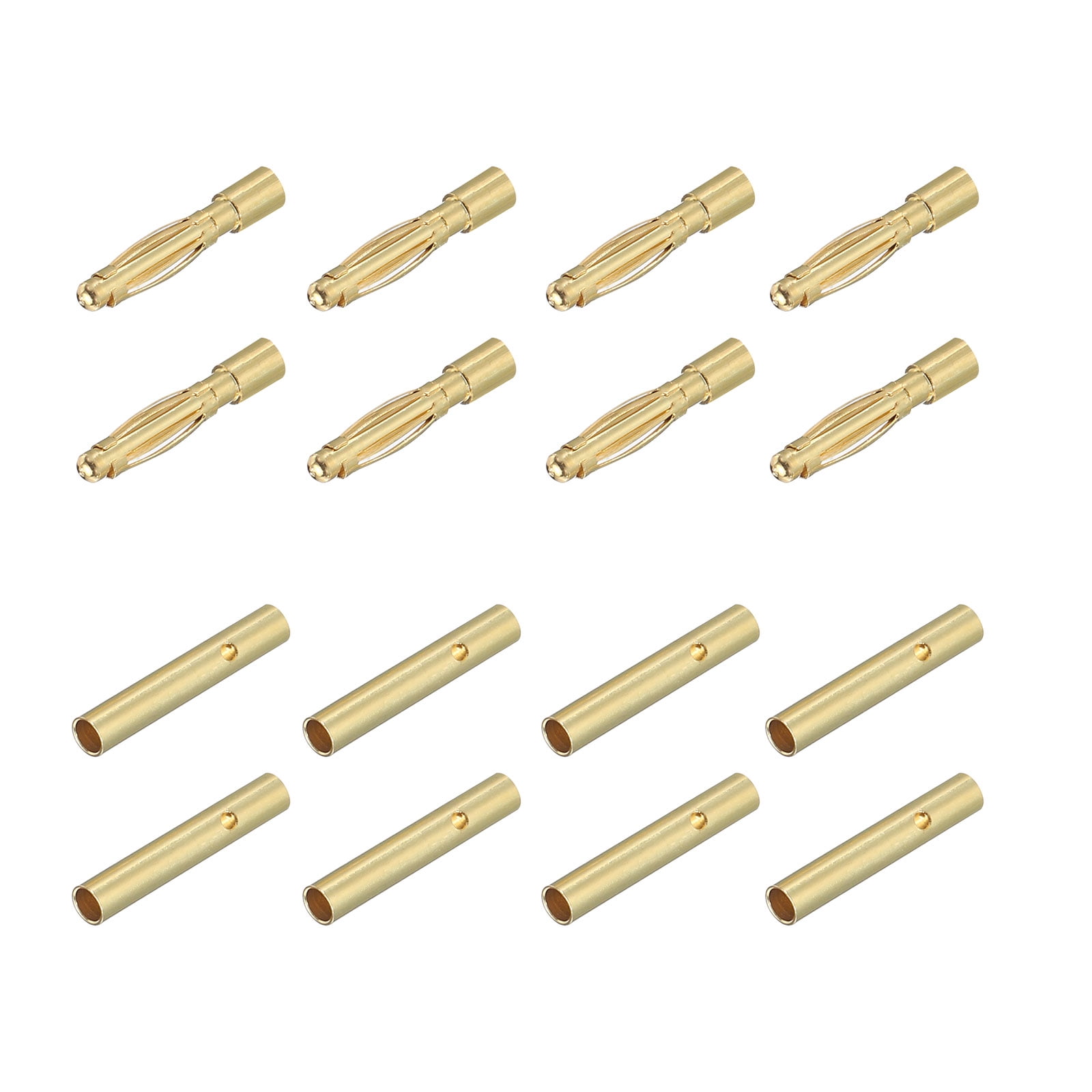 Uxcell 8 Pairs Banana Plugs Connector 2mm Male Female Banana Plug for ...