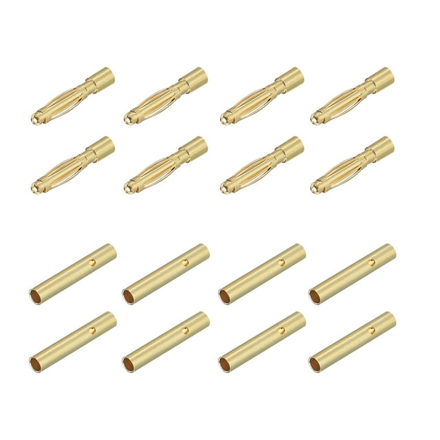 Uxcell 8 Pairs Banana Plugs Connector 2mm Male Female Banana Plug for ...
