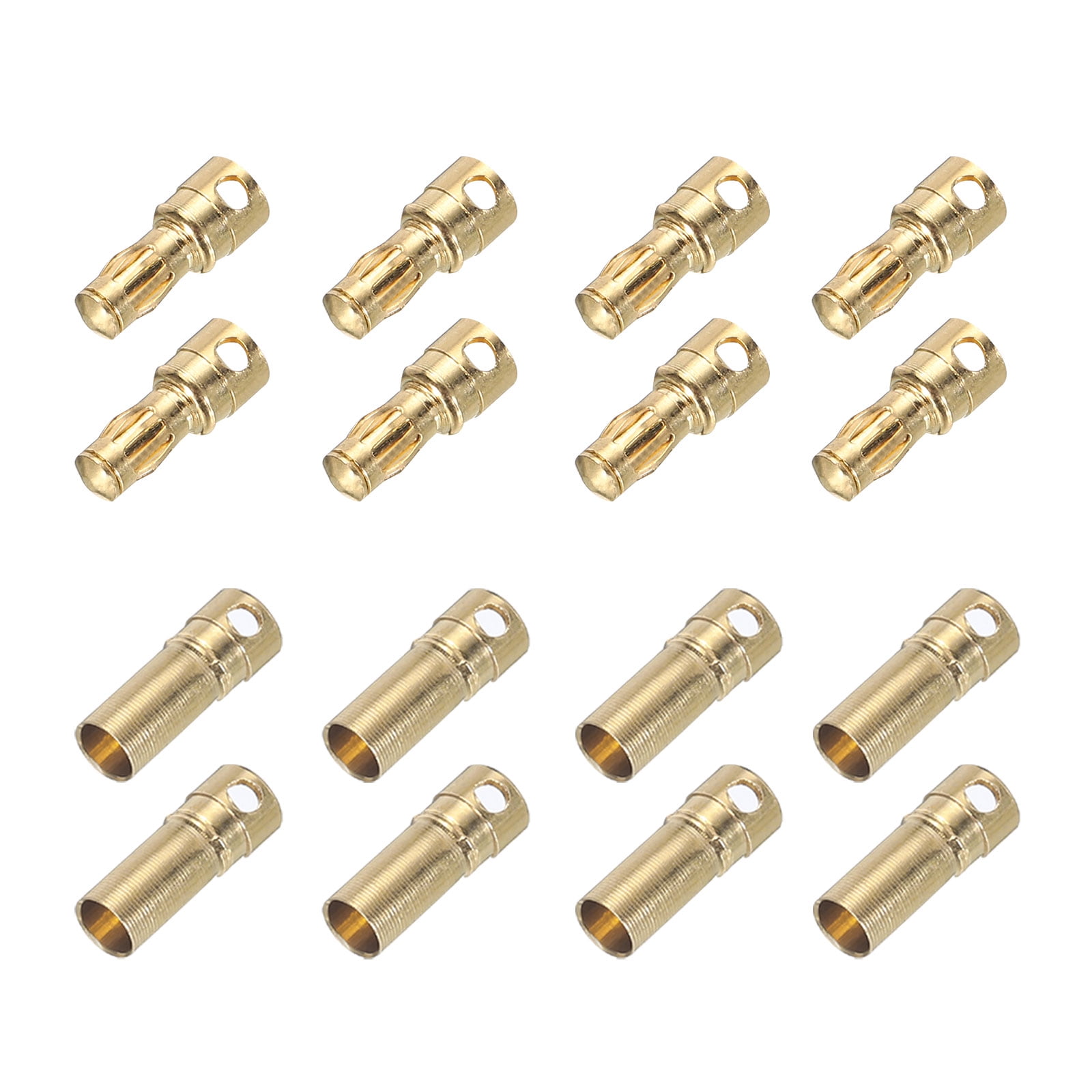 Uxcell 8 Pairs Banana Plugs Connector 3.5mm Male Female Banana Plug for ...