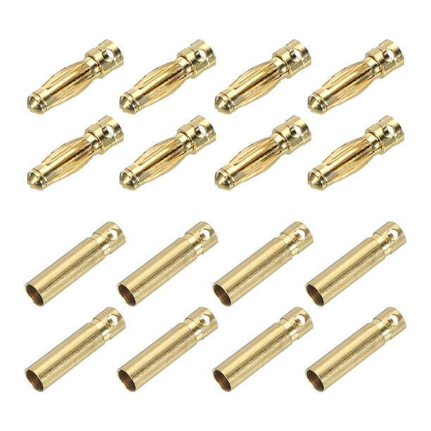 Uxcell 8 Pairs Banana Plugs Connector 3mm Male Female Banana Plug for ...