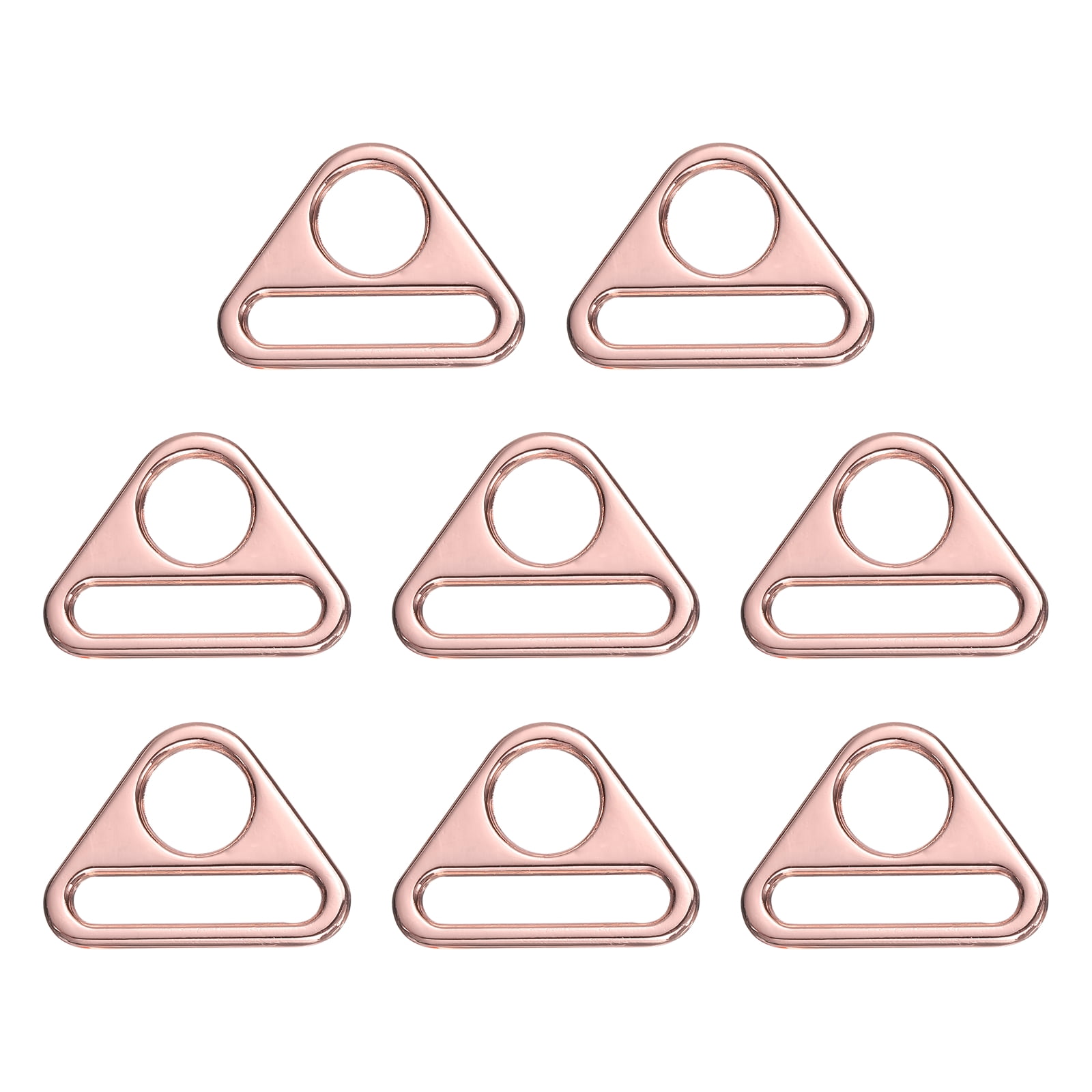 Uxcell 8 Pcs 1 1/4 inch Triangle Buckles Adjuster Triangle D Rings ...