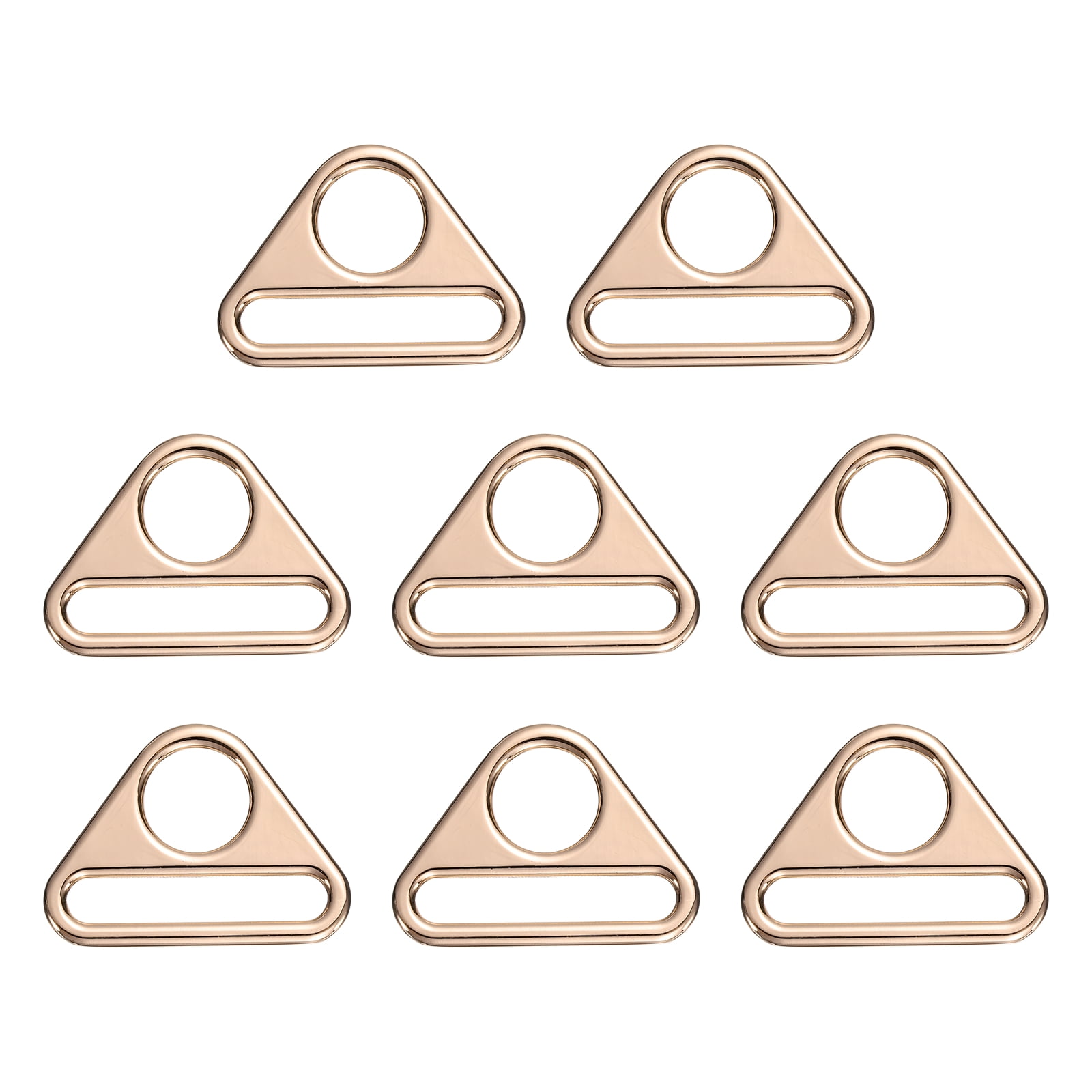 Uxcell 8 Pcs 1 1/2 Inch Triangle Buckles Adjuster Triangle D Rings Strap for Purse Straps ...