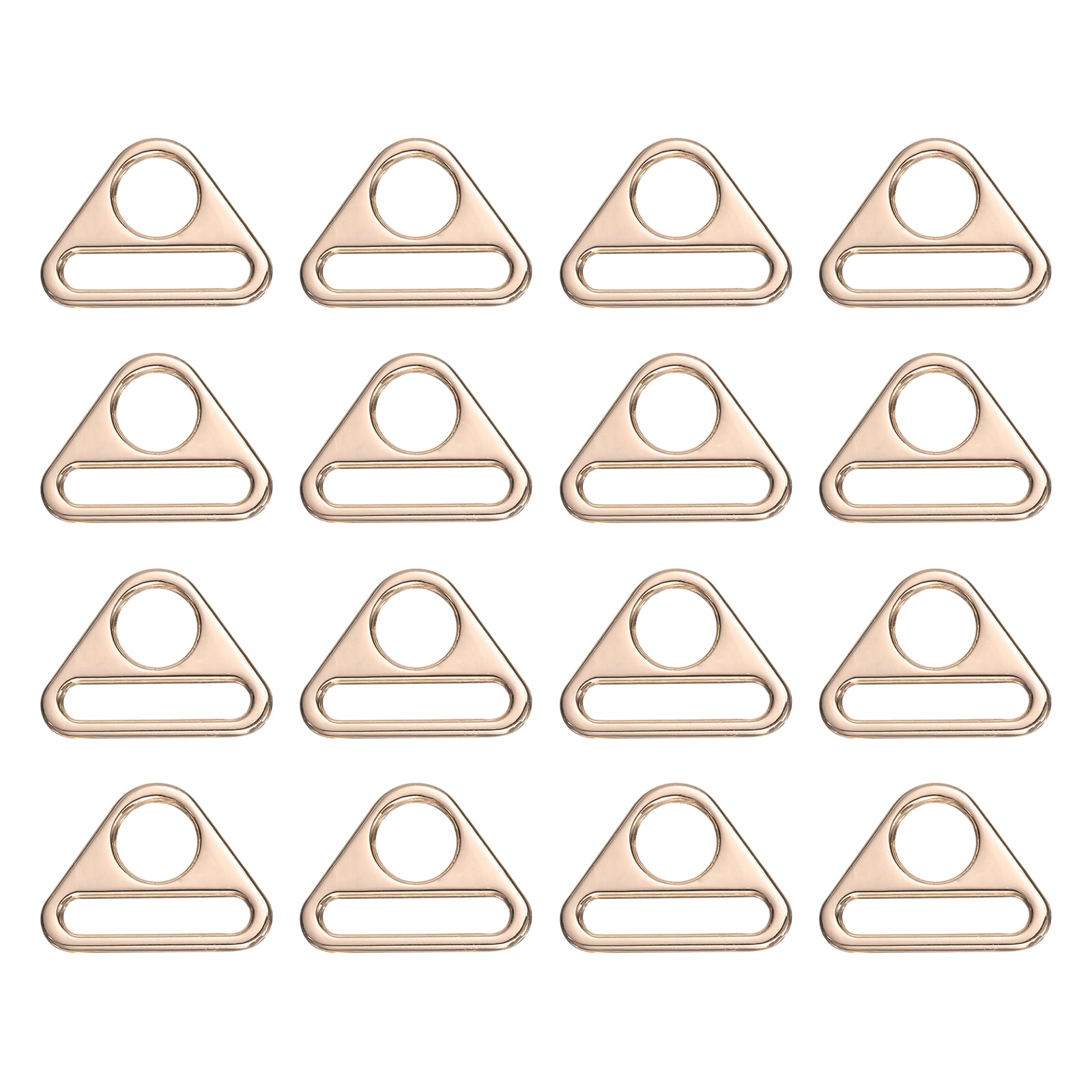 Uxcell 16 Pcs 1 1/4 Inch Triangle Buckles Adjuster Triangle D Rings ...