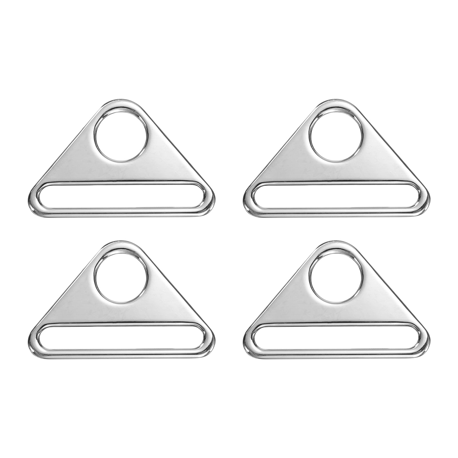 Uxcell 4 Pcs 2 1/8 Inch Triangle Buckles Adjuster Triangle D Rings ...