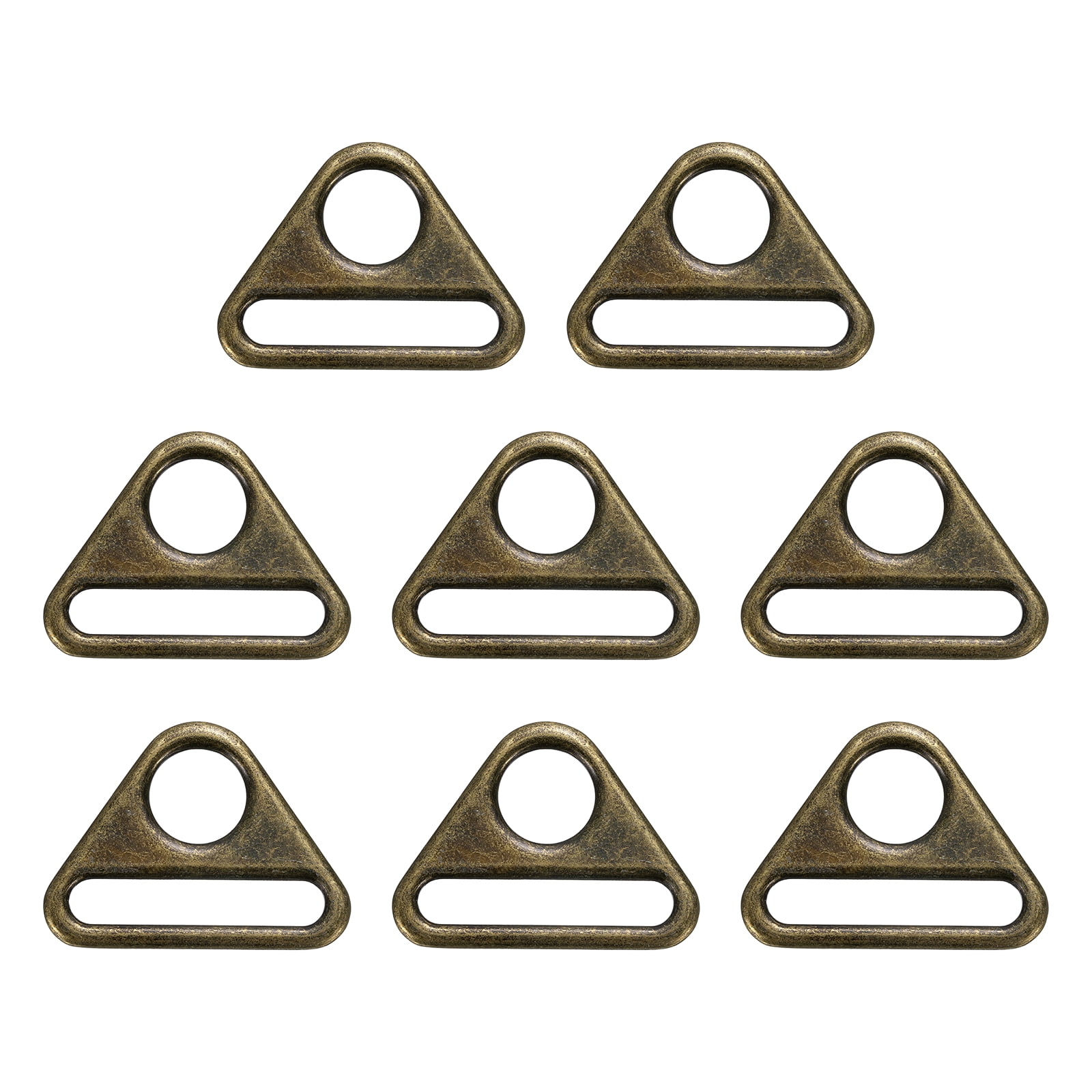 Uxcell 8 Pcs 1 3/4 inch Triangle Buckles Adjuster Triangle D Rings ...