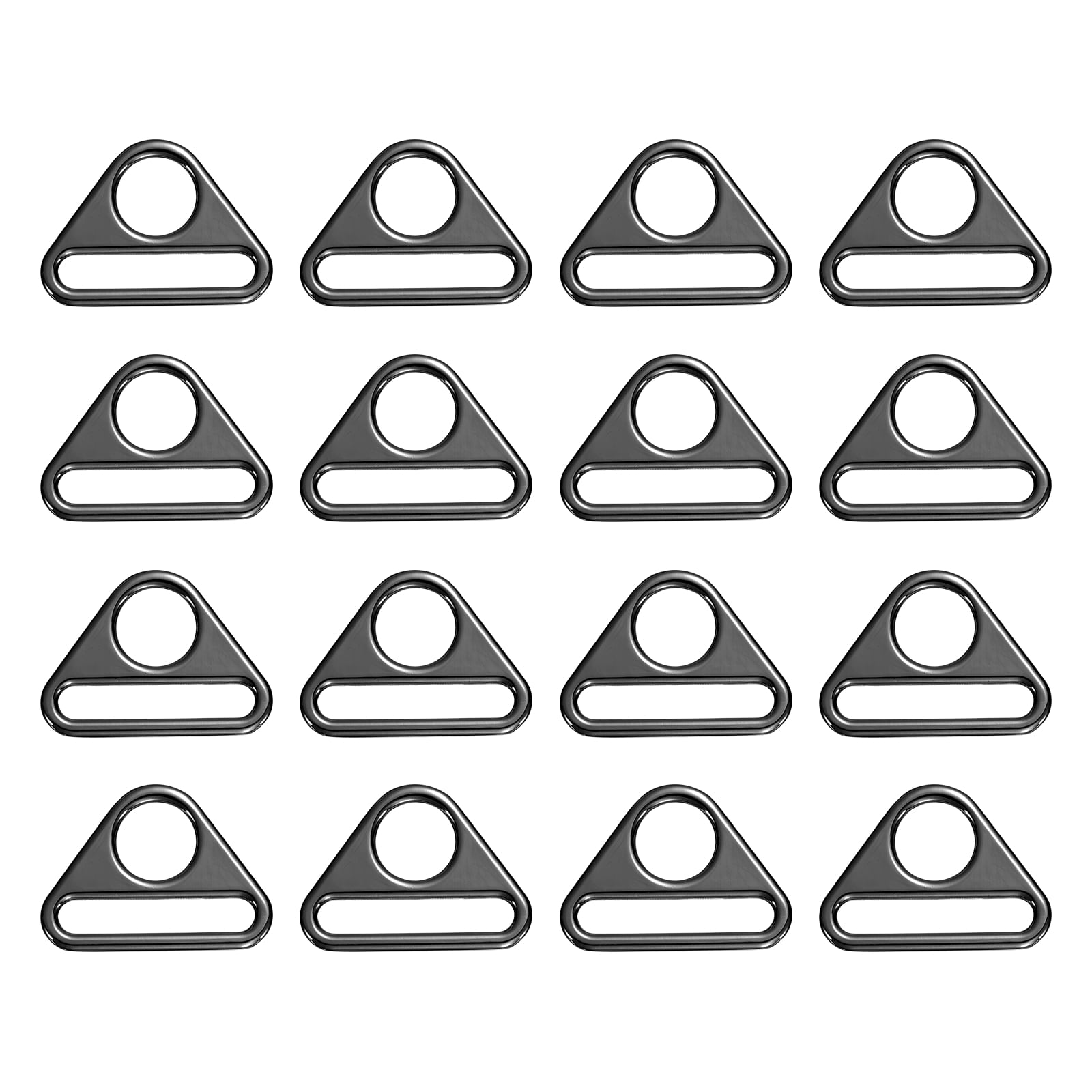 Uxcell 16 Pcs 1 1/2 Inch Triangle Buckles Adjuster Triangle D Rings ...