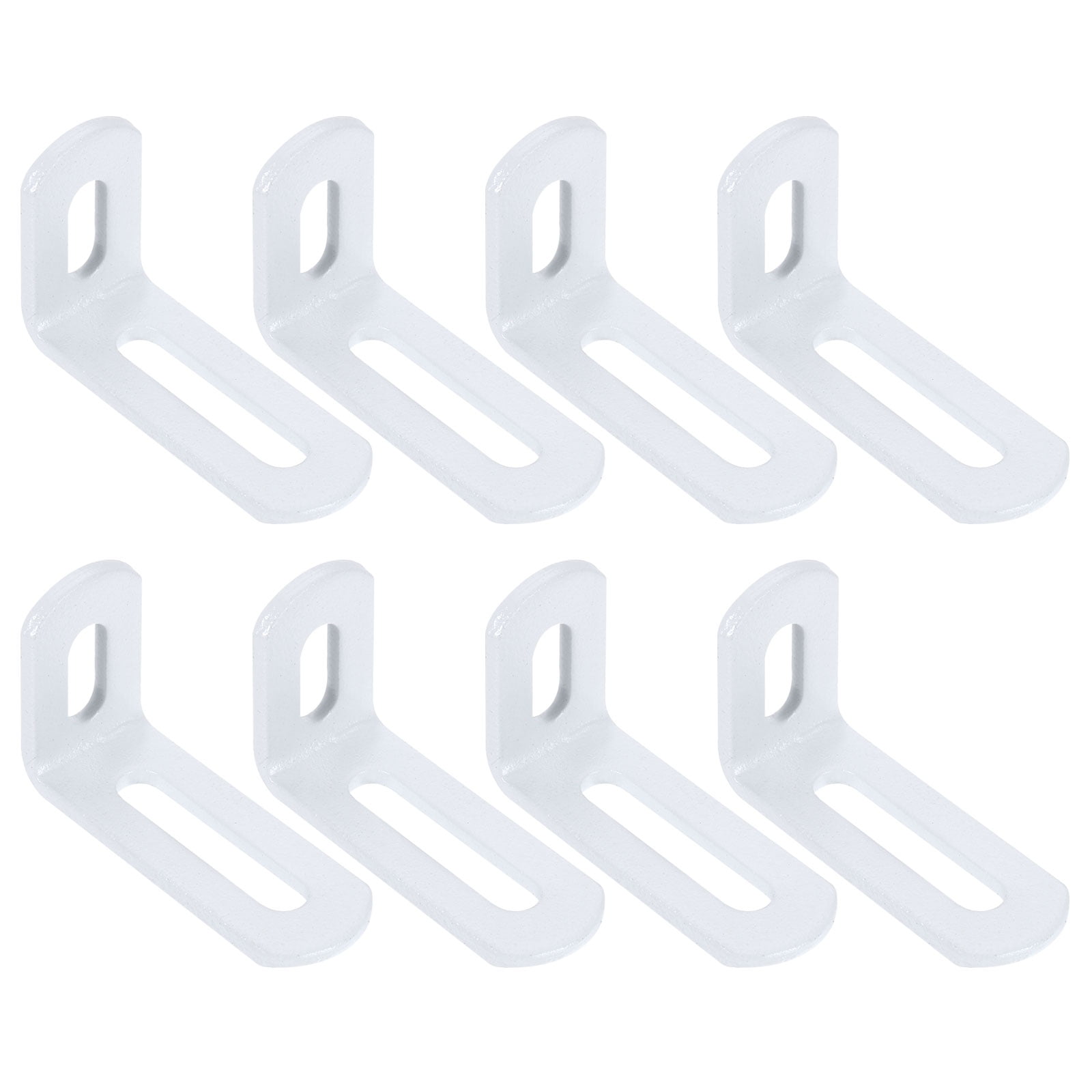 Uxcell 8 Pcs Adjustable Right Angle Brackets, Slotted L-Shape Corner ...