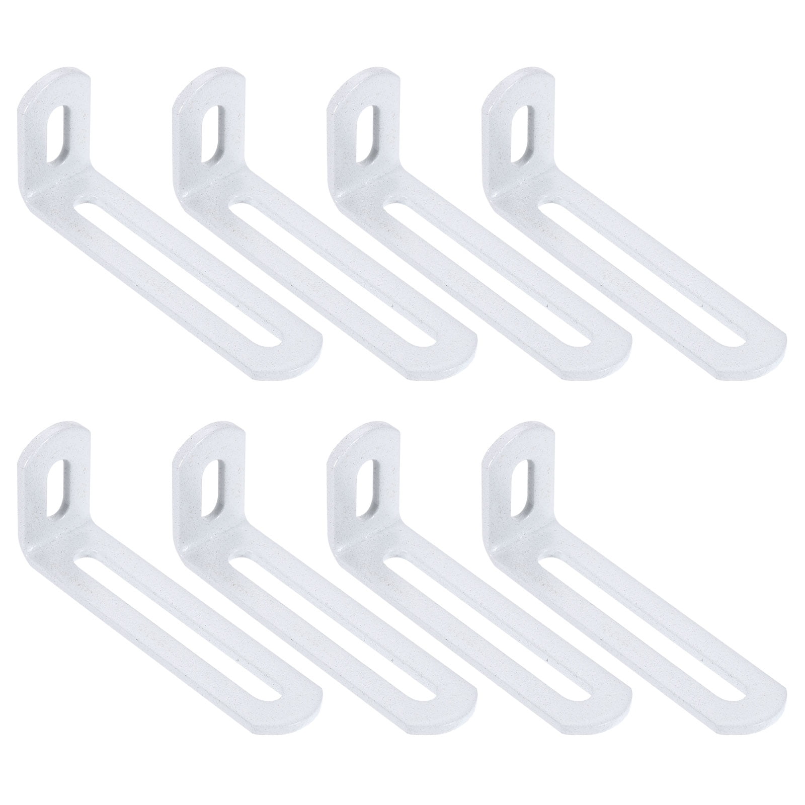 Uxcell 8 Pcs Adjustable Right Angle Brackets, Slotted L-Shape Corner ...