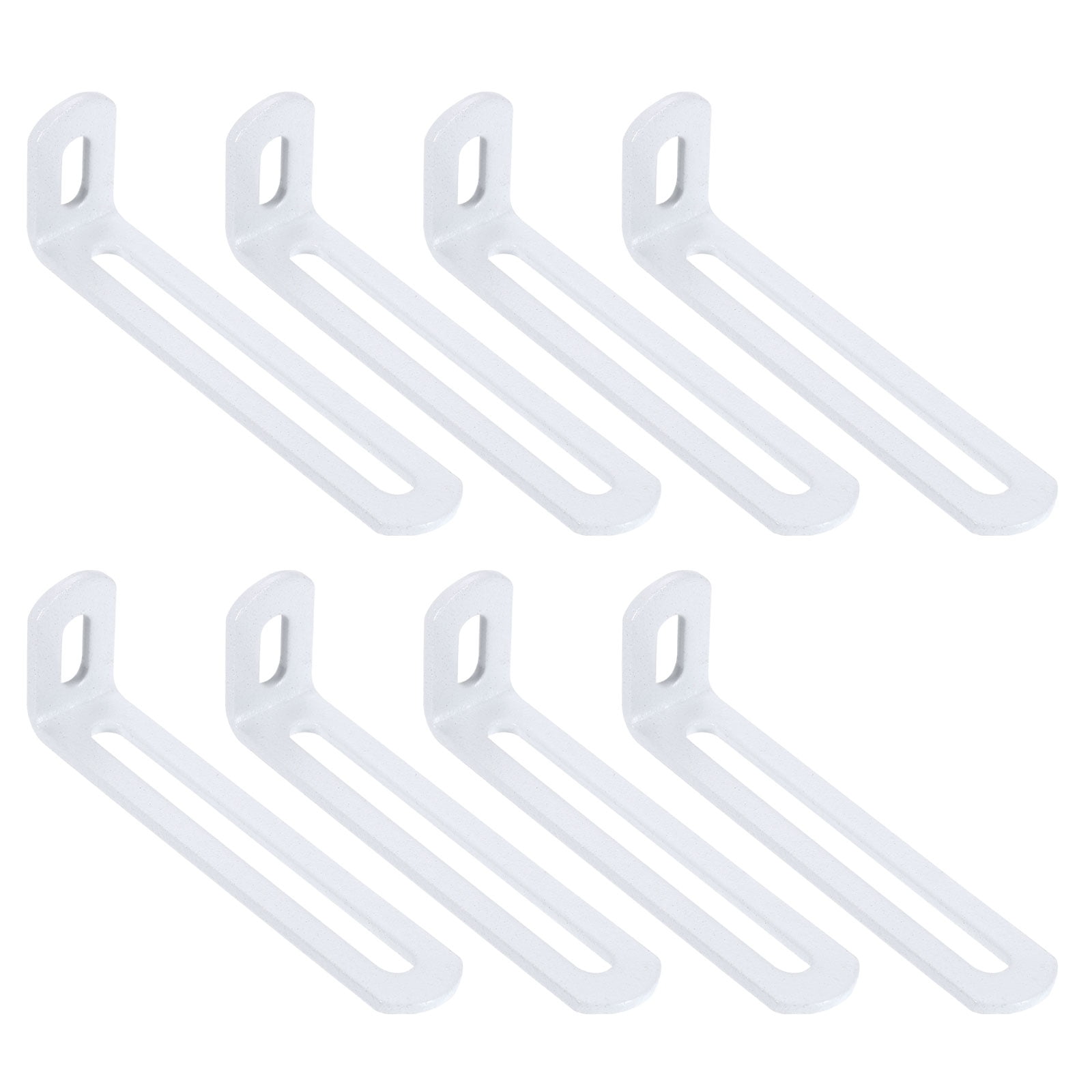 Uxcell 8 Pcs Adjustable Right Angle Brackets, Slotted L-Shape Corner ...