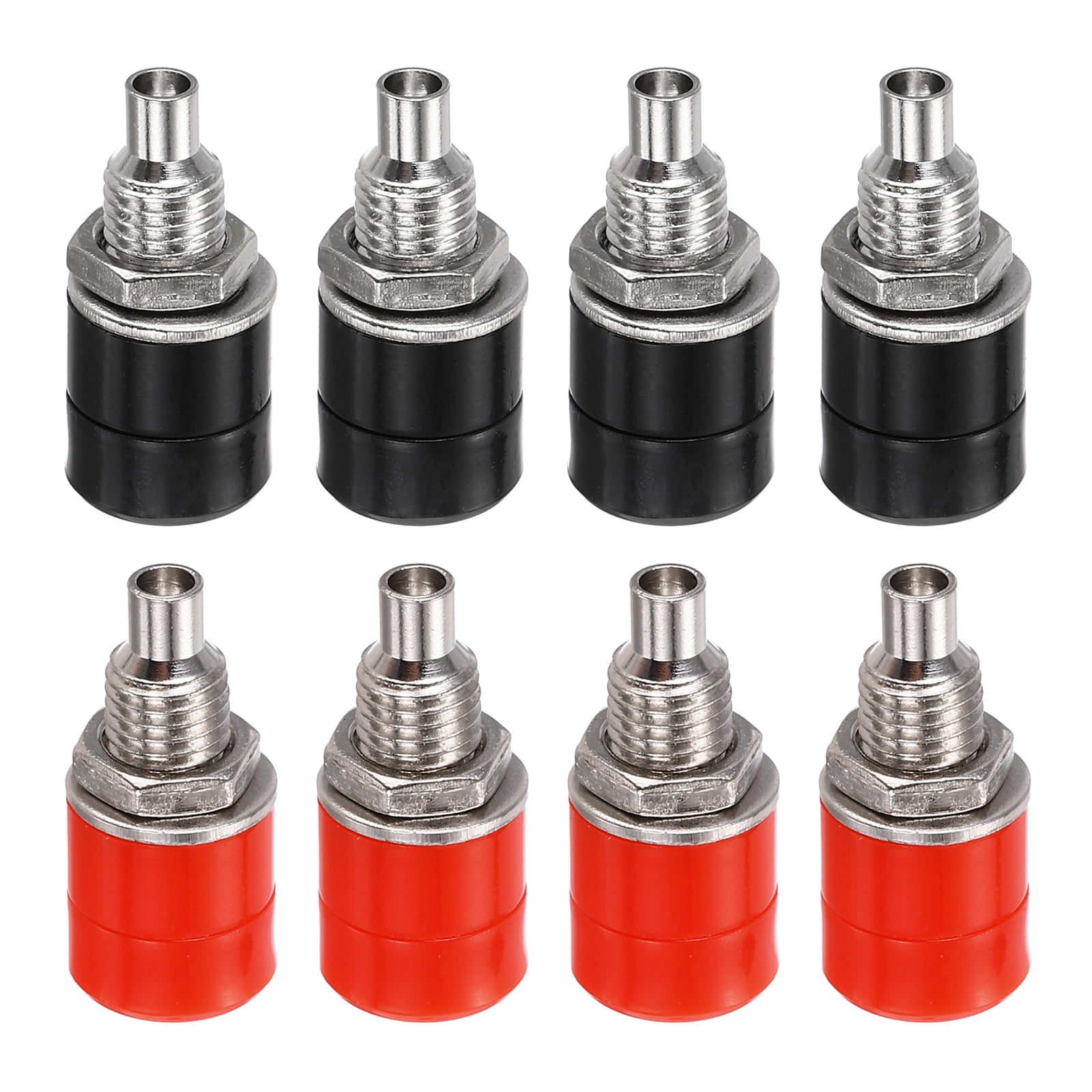 Uxcell 8 Pcs Banana Jack, 24A 6 x 4mm Panel Mount Banana Female Panel ...