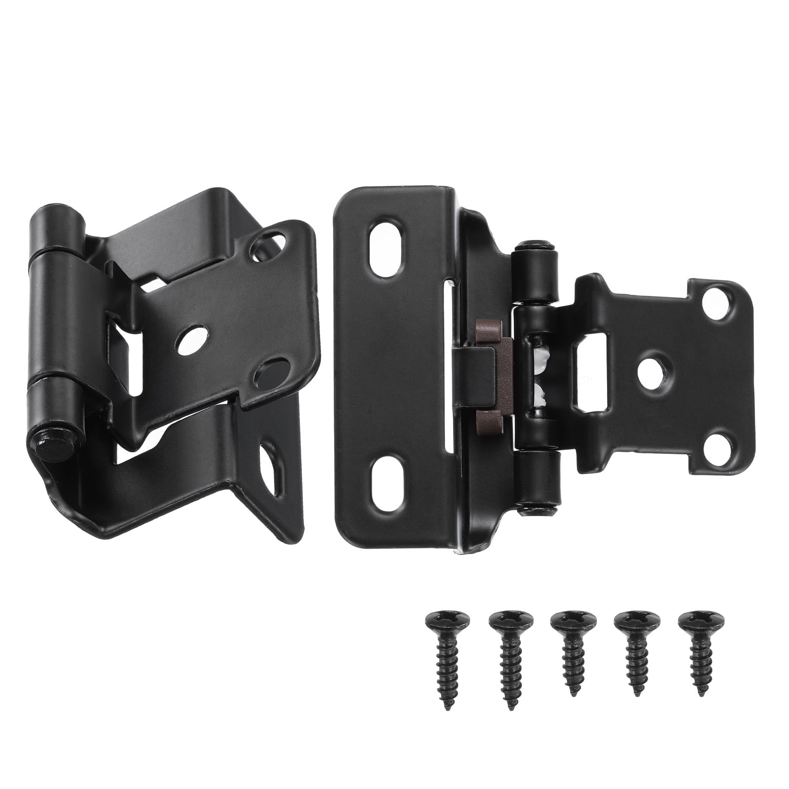 Uxcell 8 Pcs Cabinet Hinges for Kitchen Cabinet Door, 1/2" Overlay ...