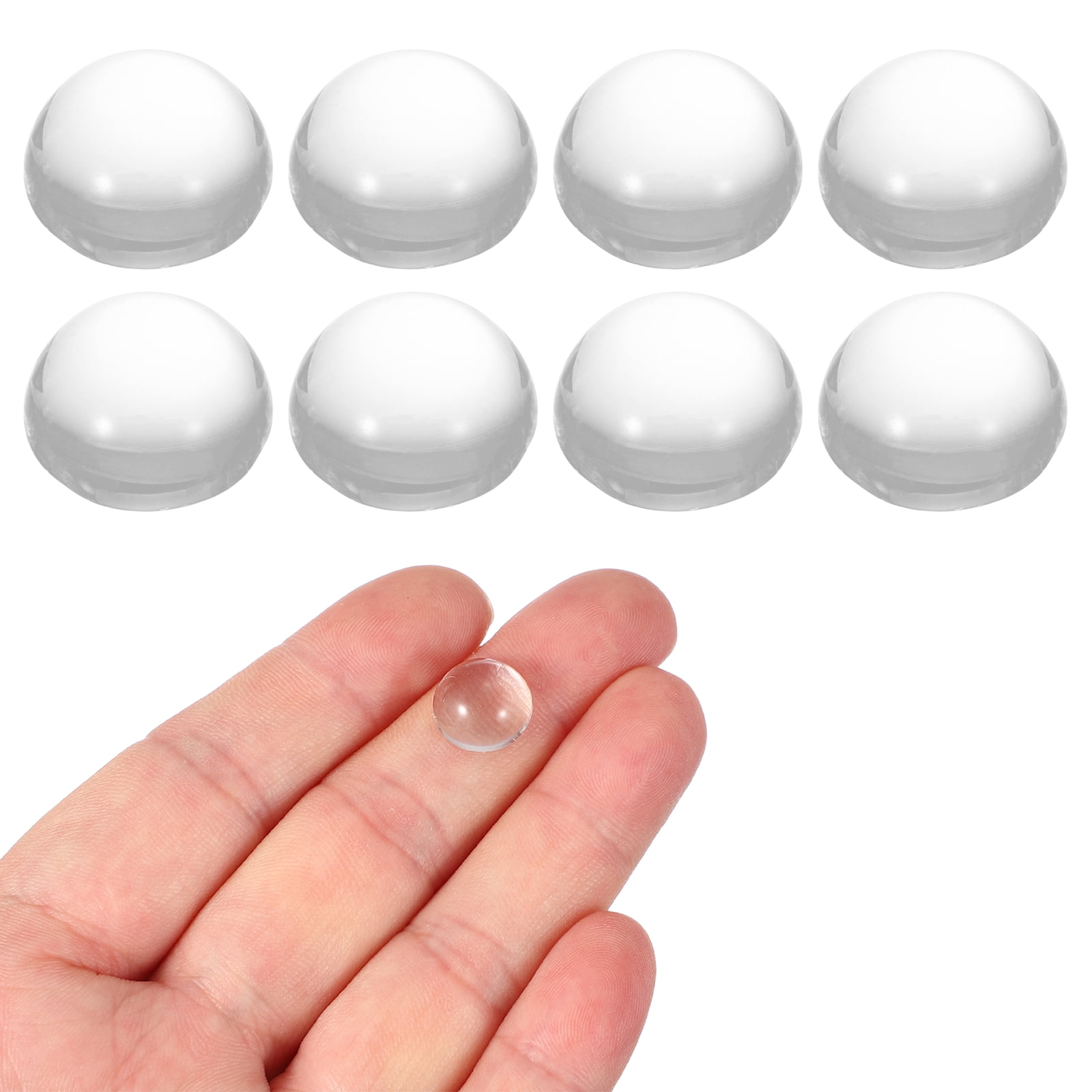 Uxcell 8 Pcs Convex Lens, 12mm OD 7mm Focal Length Magnifier Lens ...