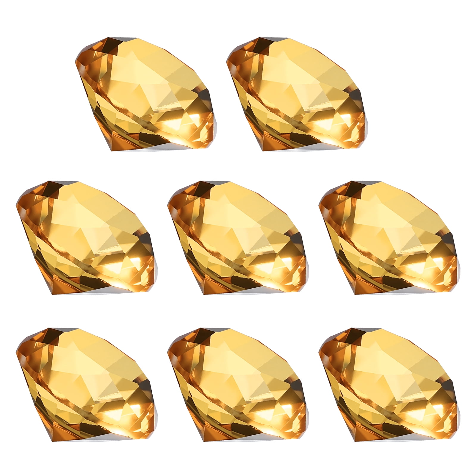 Uxcell 8 Pcs Diamond Crystal Paperweight, 30mm / 1.18 Inch Crystal ...