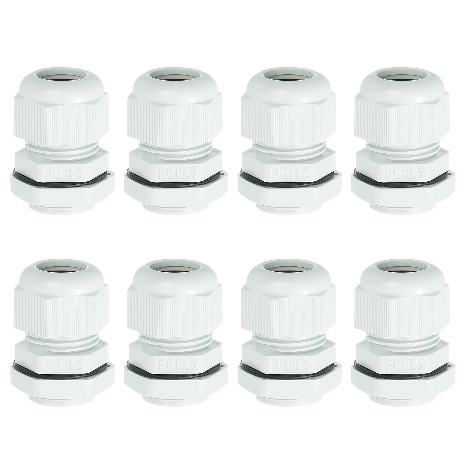 Uxcell 8 Pcs PG13.5 Cable Gland, 6-12mm Wire Hole Strain Relief Cable ...