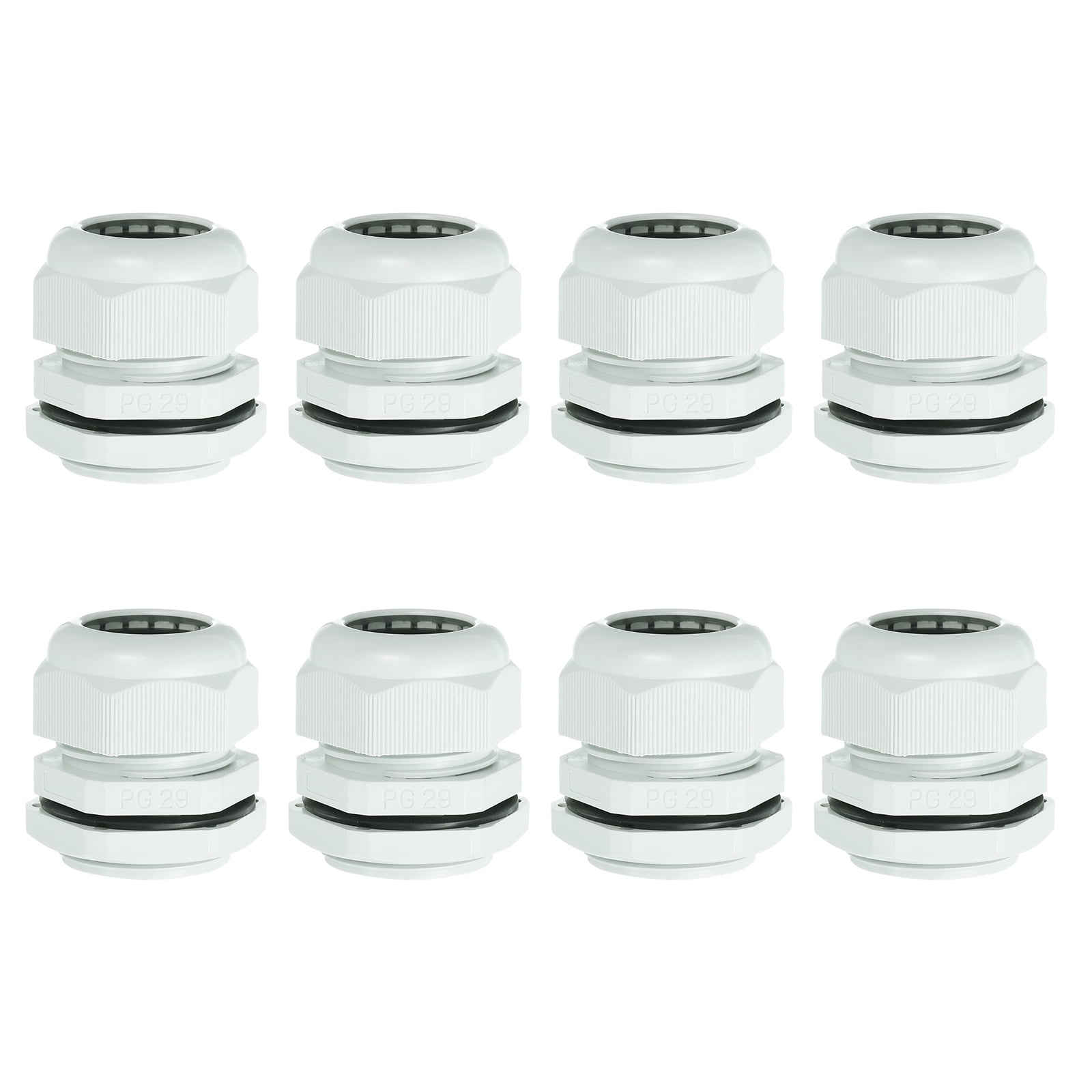 Uxcell 8 Pcs PG29 Cable Gland, 18-25mm Wire Hole Strain Relief Cable ...