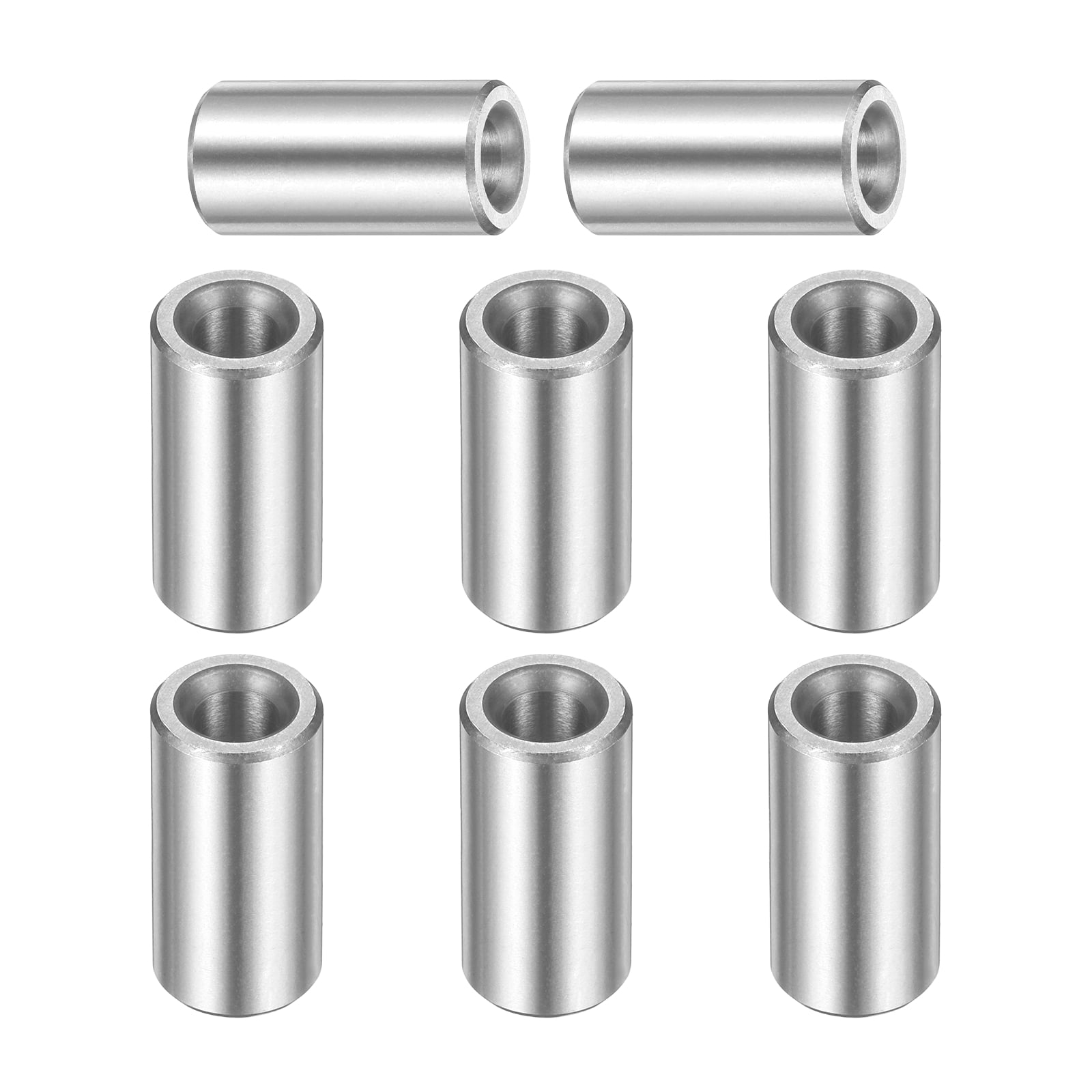 Uxcell 8 Pcs Sleeve Bearings 5 x 10 x 20mm (ID x OD x Length), 52100 ...