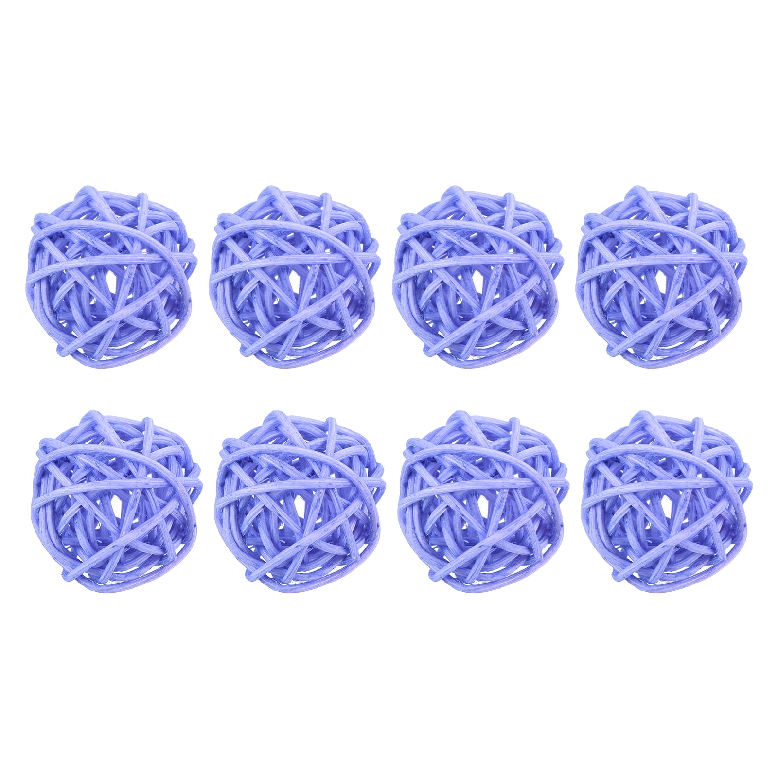 Uxcell 8 Pcs Wicker Rattan Balls 1.2 Inch Rattan Decorative Balls Vase ...