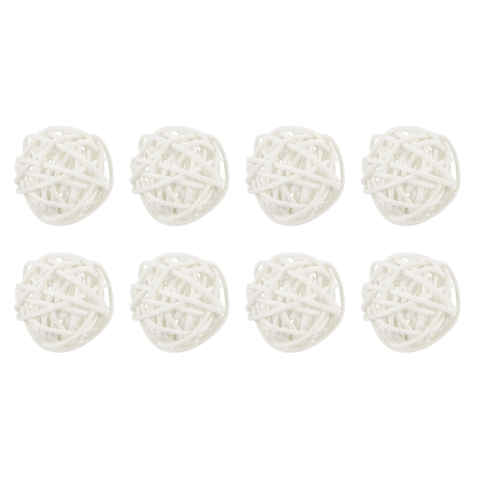 Uxcell 8 Pcs Wicker Rattan Balls 1.2 Inch Rattan Decorative Balls Vase ...