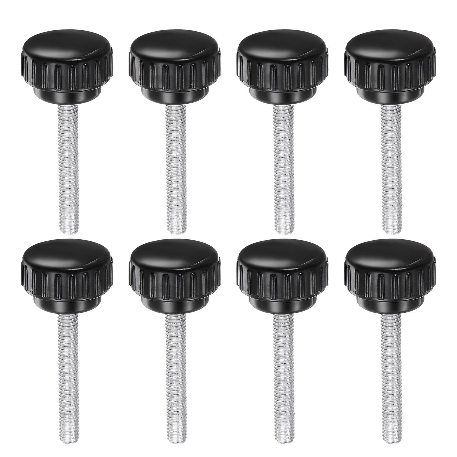 Uxcell 8 Pieces Knurled Clamping Knobs M6 x 40mm Zinc Plated Carbon ...