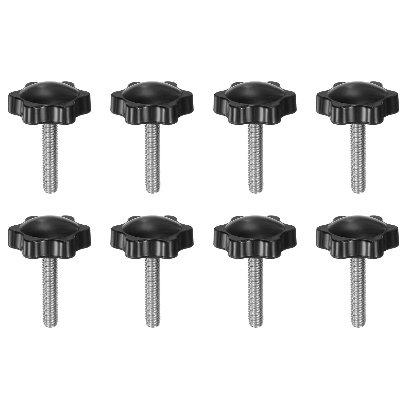 Uxcell 8 Pieces Star Knobs M6 x 30mm 304 Stainless Steel Threaded Stud ...