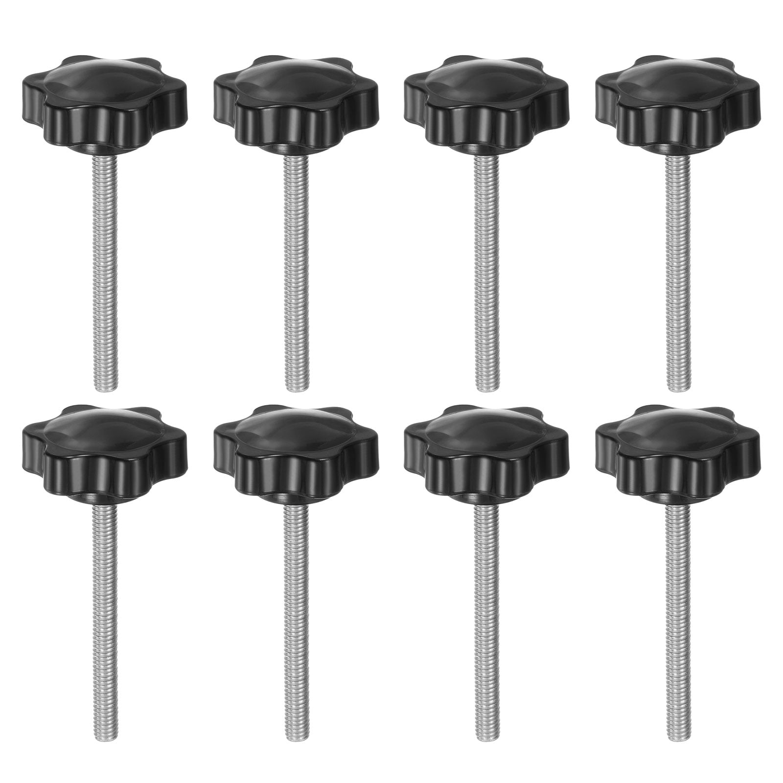 Uxcell 8 Pieces Star Knobs M6 x 70mm 304 Stainless Steel Threaded Stud ...