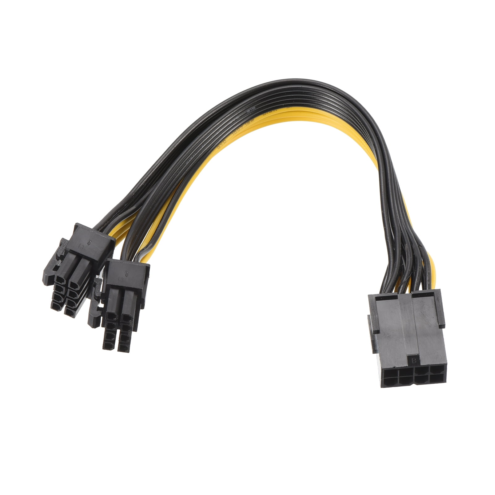 Uxcell 8 Pin Female to Dual PCIe 8 Pin (62) Male PCI Express Power ...