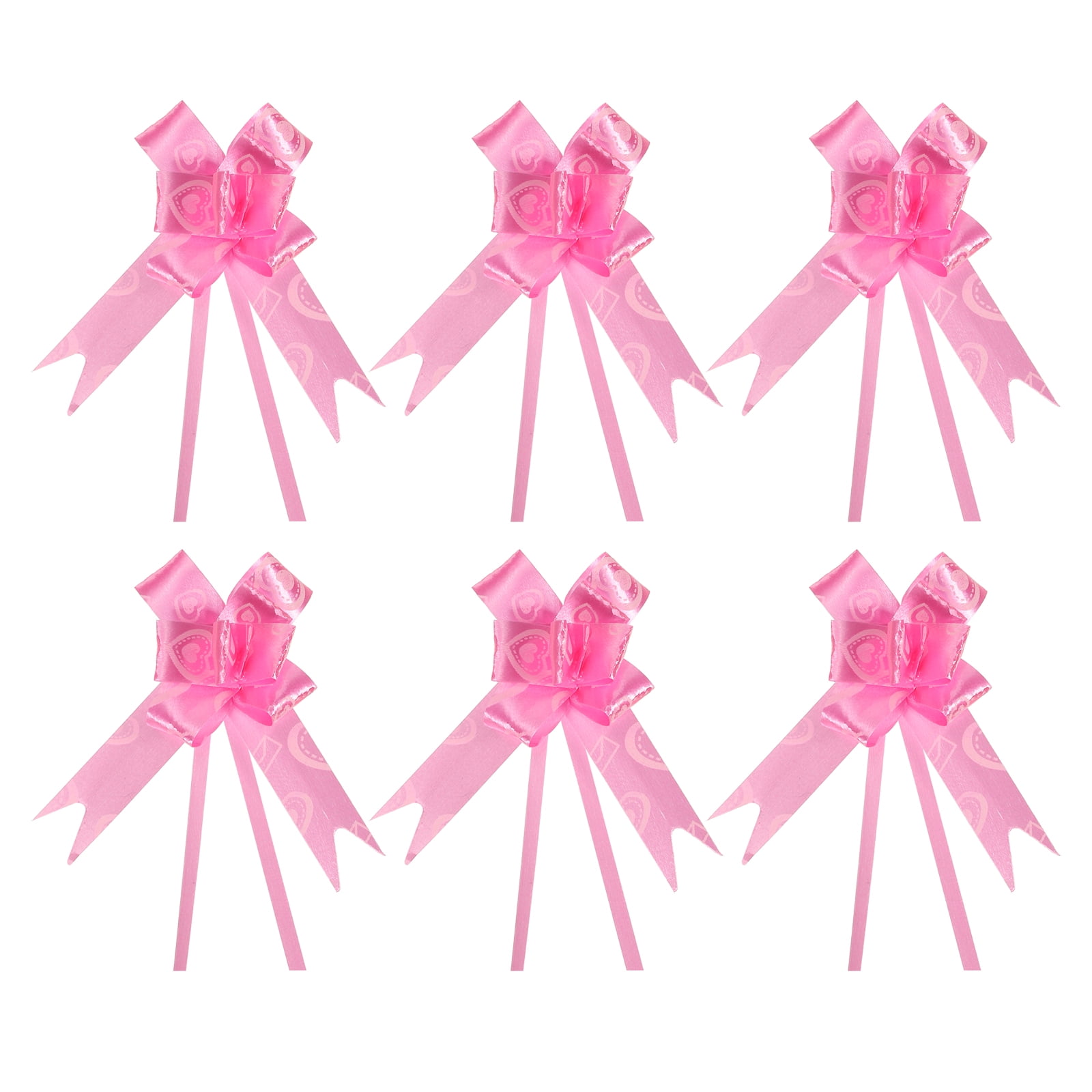 Uxcell 8" Pull Bows Gift Wrapping Pull Bow Heart Pattern Baskets ...