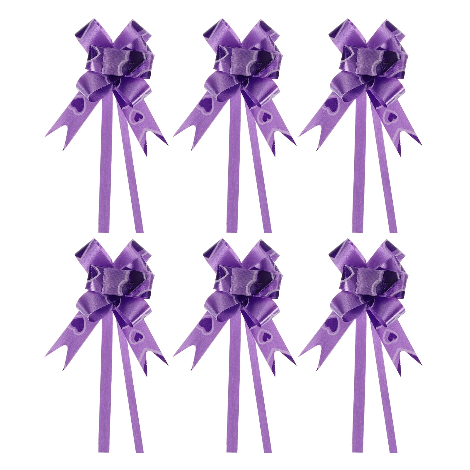 Uxcell 8" Pull Bows Gift Wrapping Pull Bow Heart Pattern Baskets ...